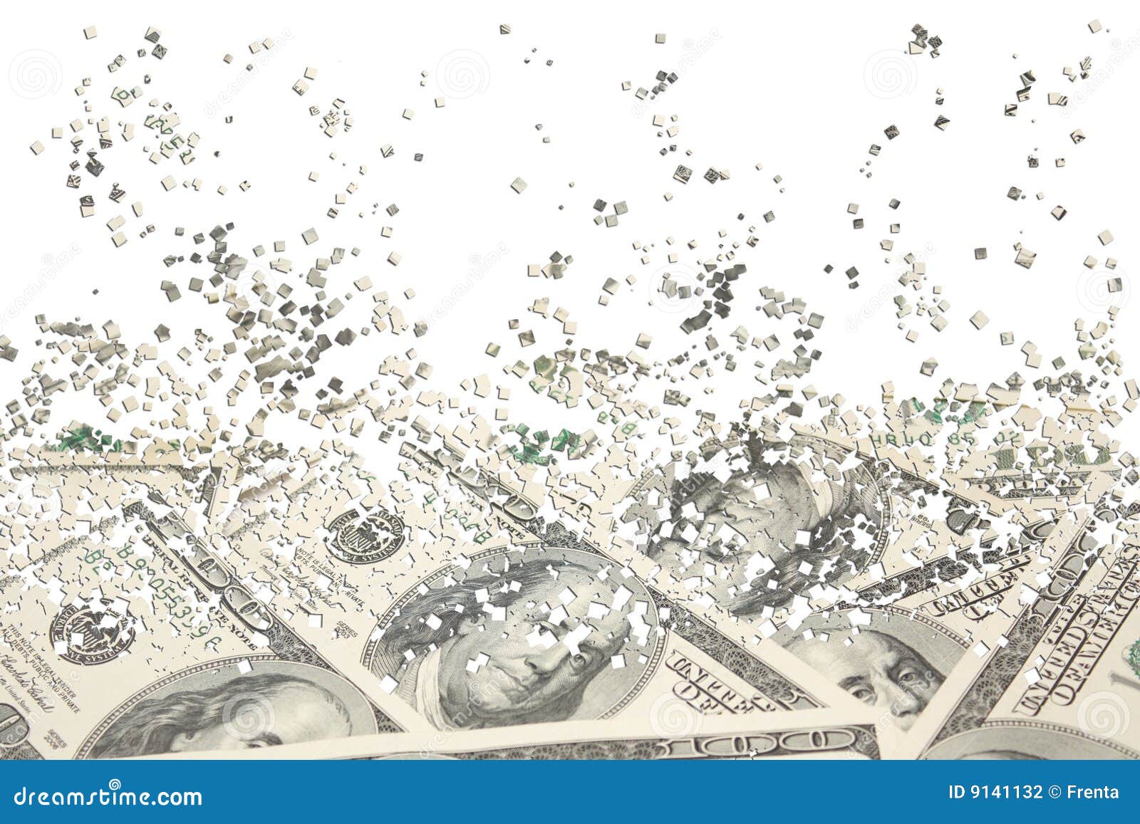 Background from a Scattering Particles Stock Photo - Image of currency ...