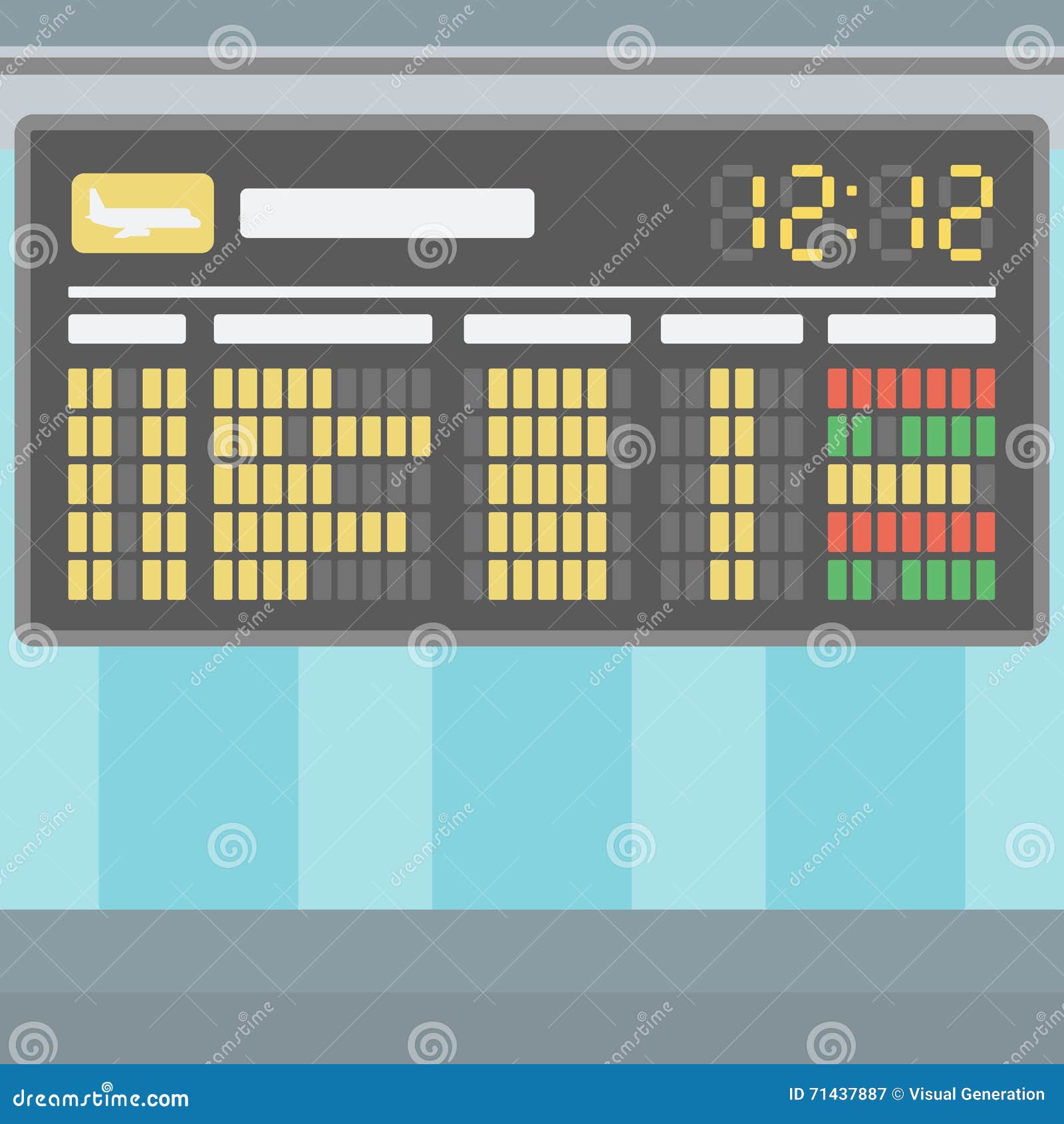 Background of Schedule Board. Stock Vector - Illustration of list ...