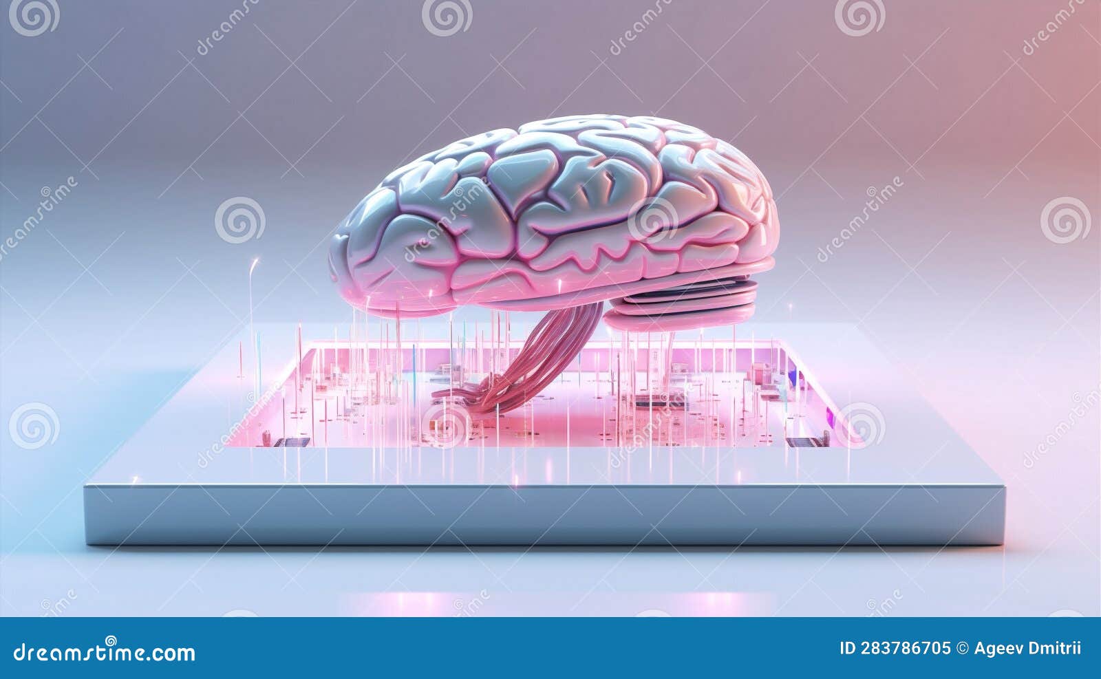 Background Science Intelligence Artificial Technology Connection Pink ...