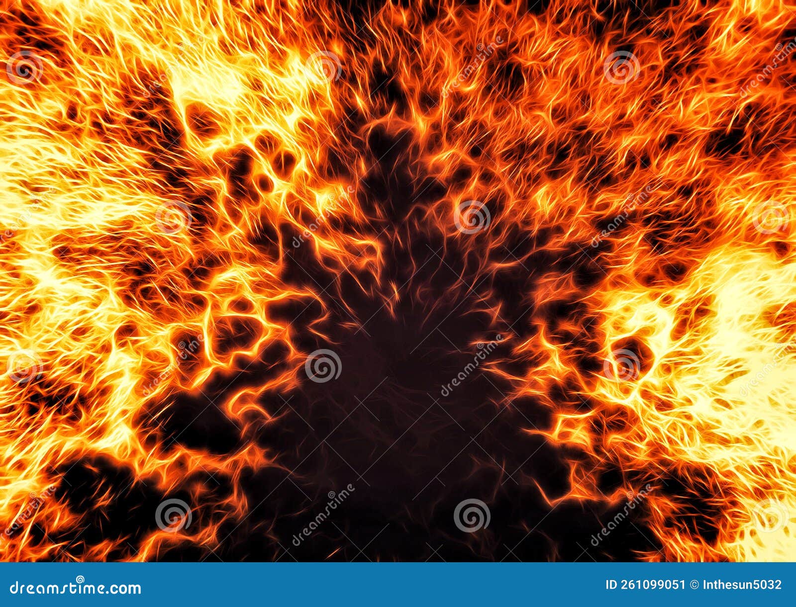 Background of Scorching Fire Flames Burning in the Dark Stock Image ...
