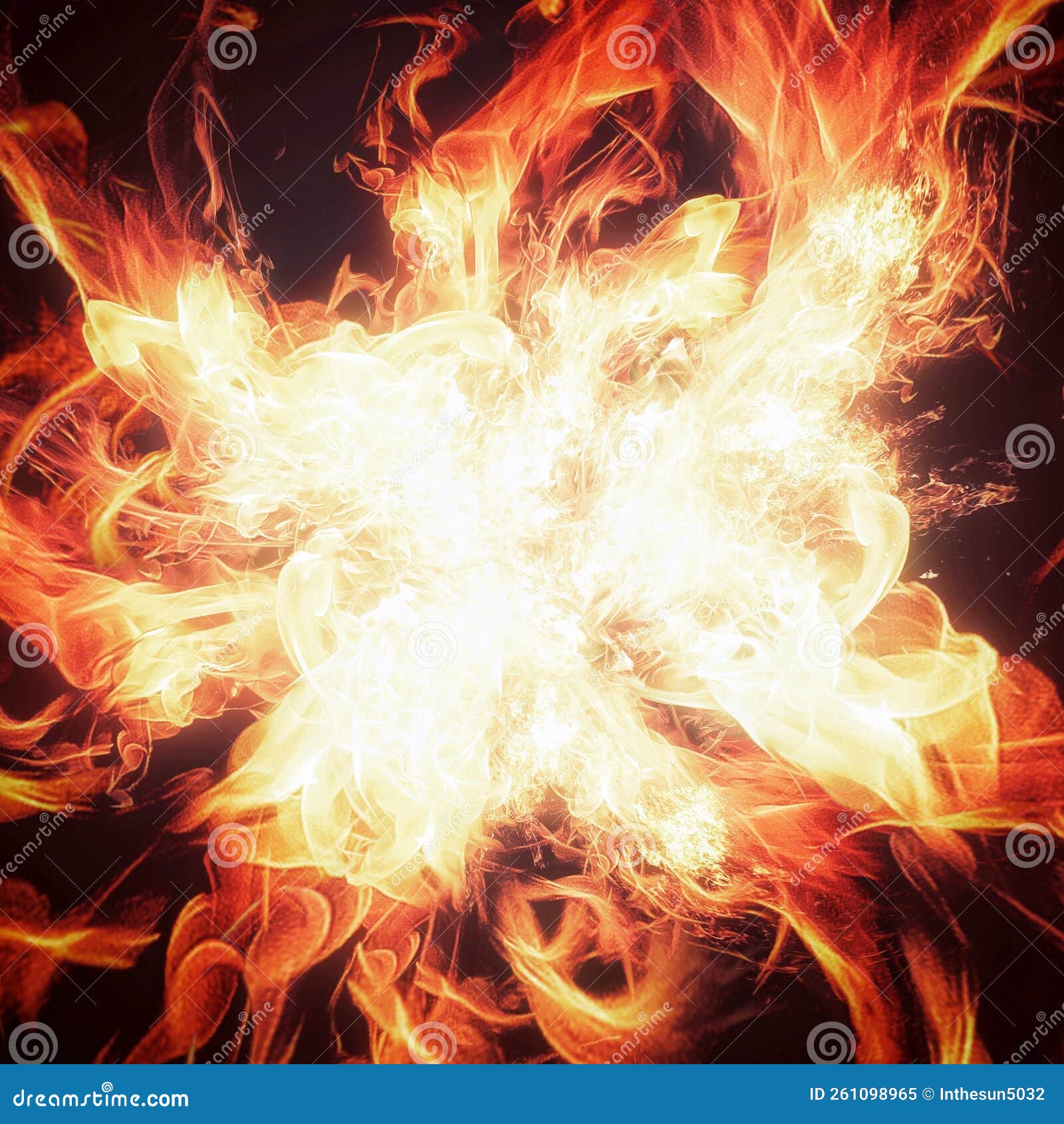 Abstract Background with Flames Exploding Stock Illustration ...