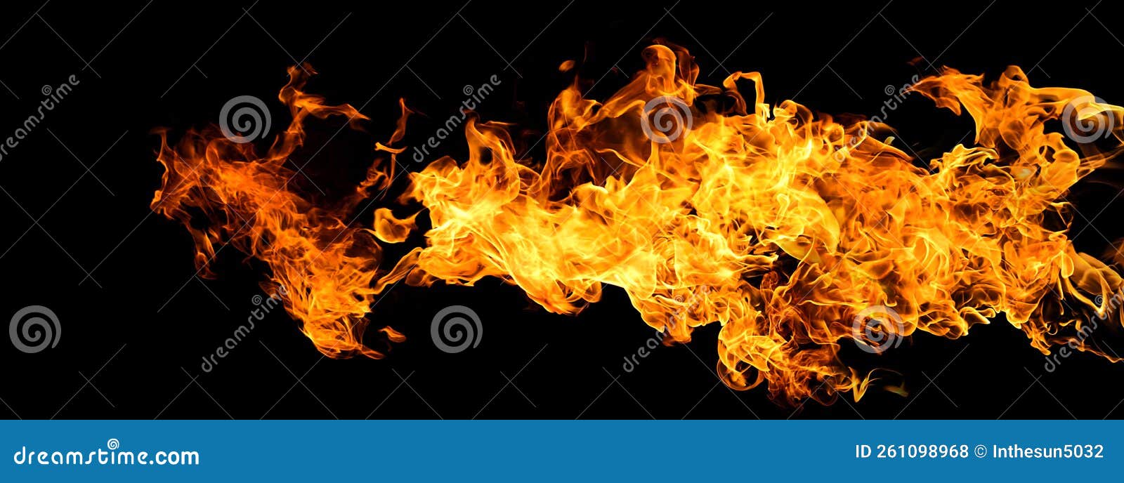 Background of Scorching Fire Flames Burning in the Dark Stock Photo ...