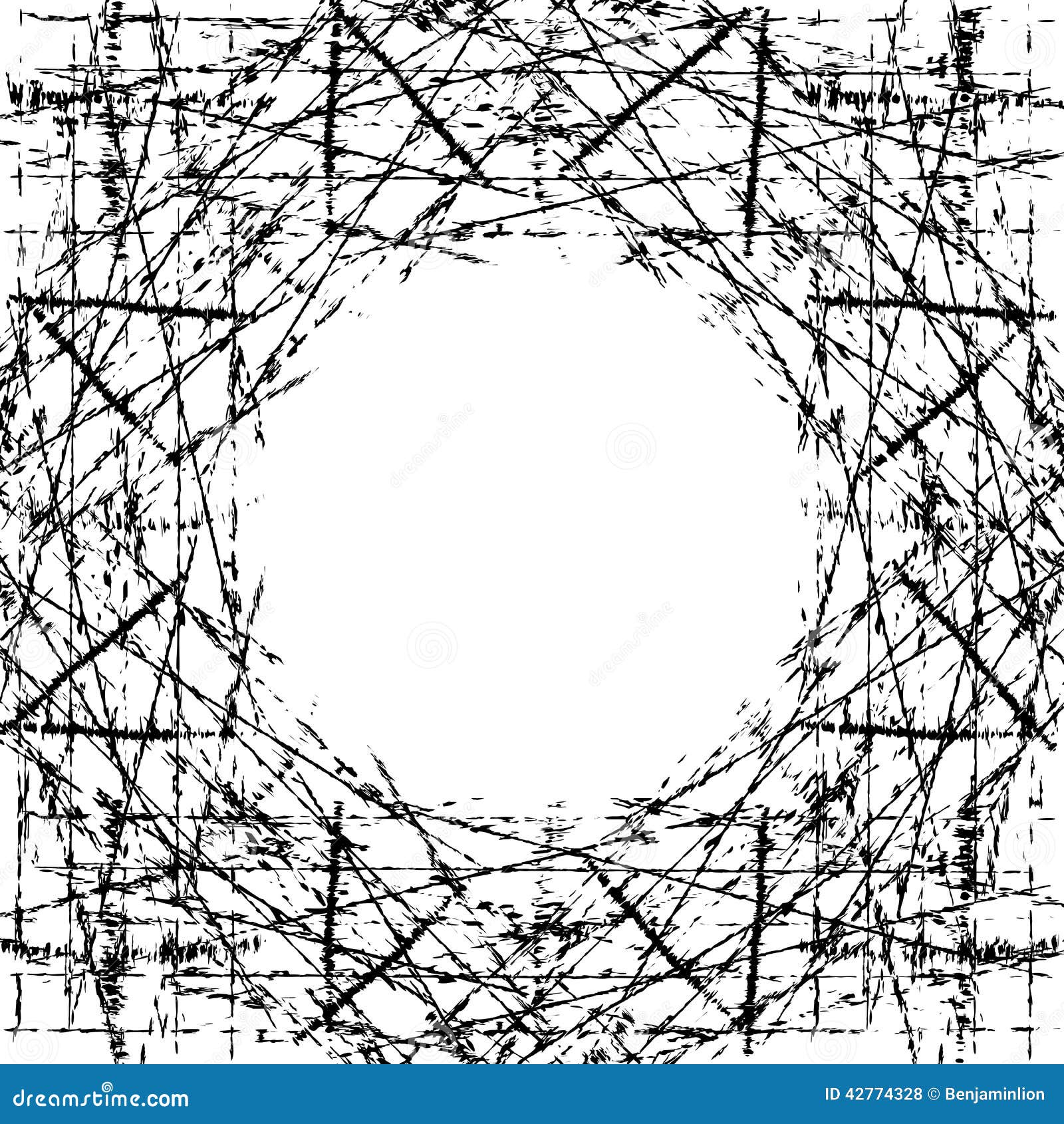 Background Scratched Frame stock illustration. Illustration of grungy ...