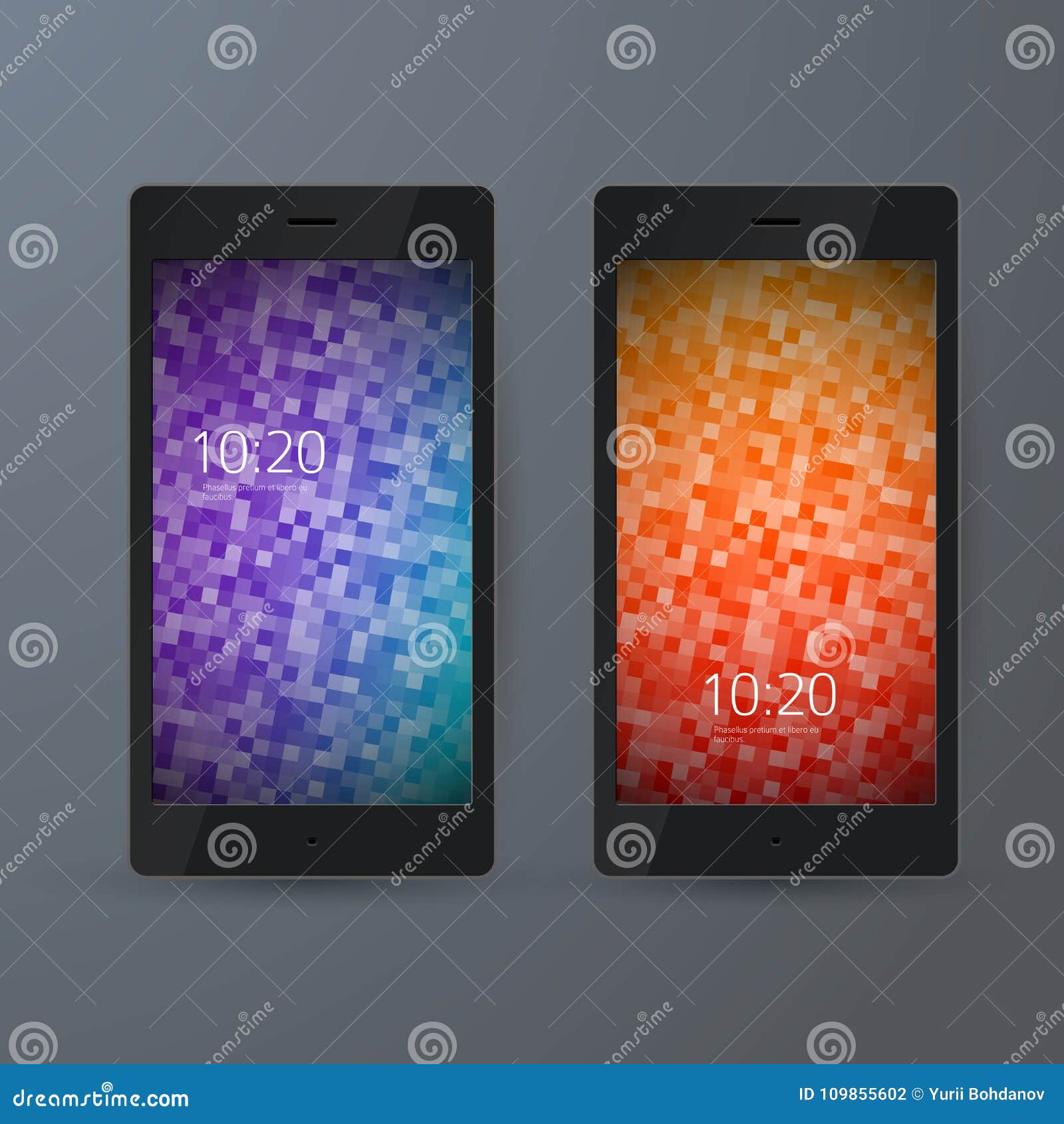 Background for Screen Cell Phone Fashionable Glow Effect02 Stock Vector ...