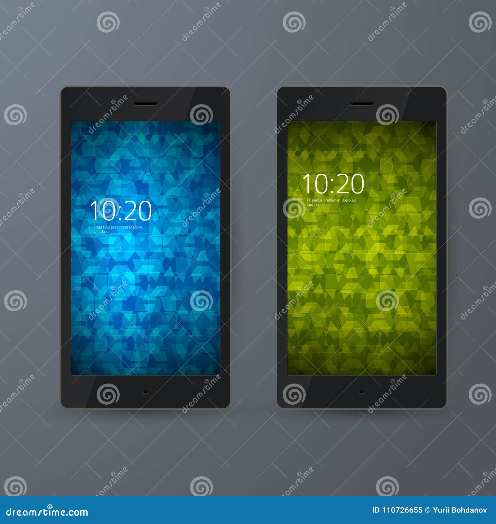 Background for Screen Cell Phone Fashionable Glow Effect06 Stock Vector ...