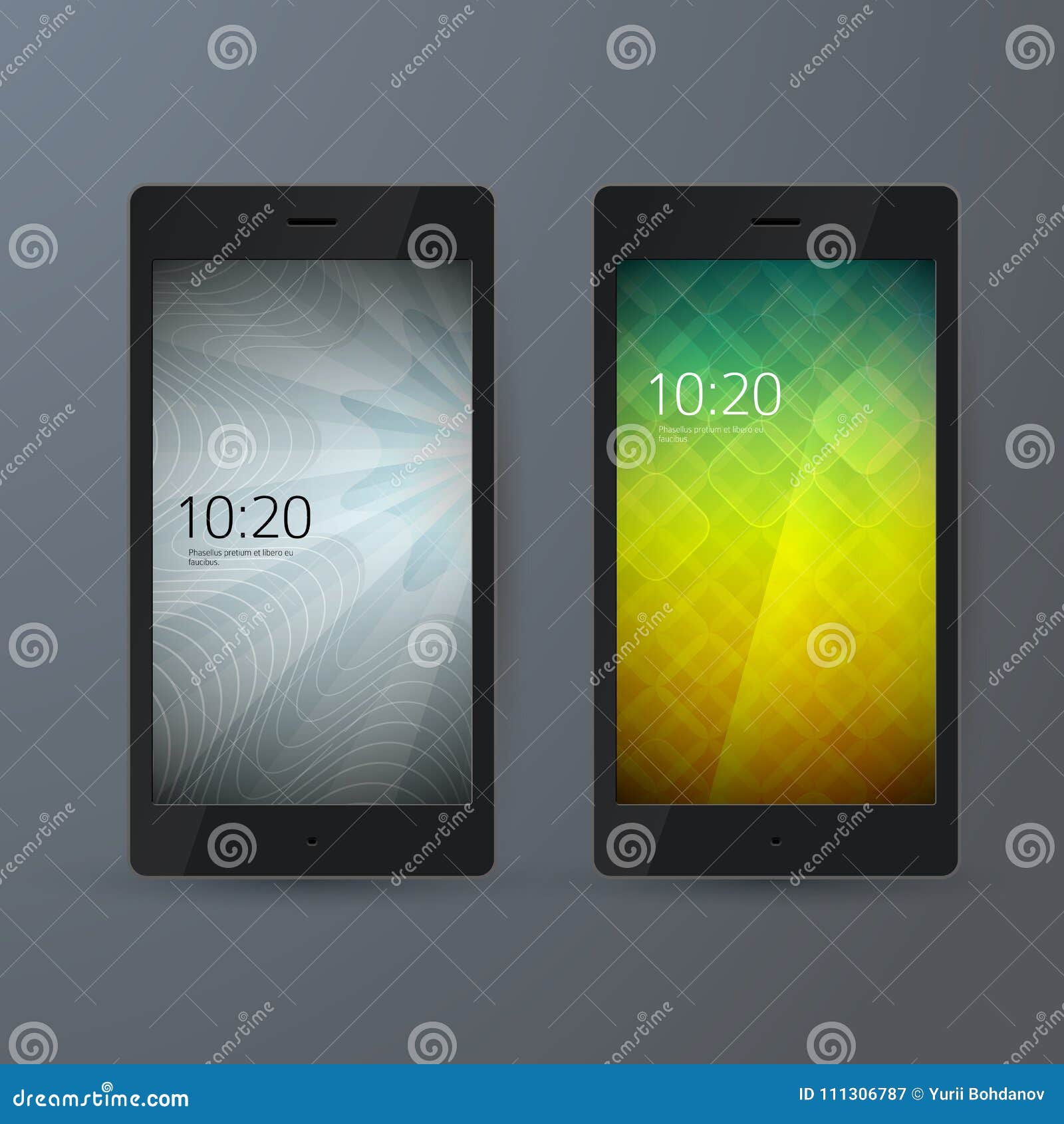 Background for Screen Cell Phone Fashionable Glow Effect10 Stock Vector ...