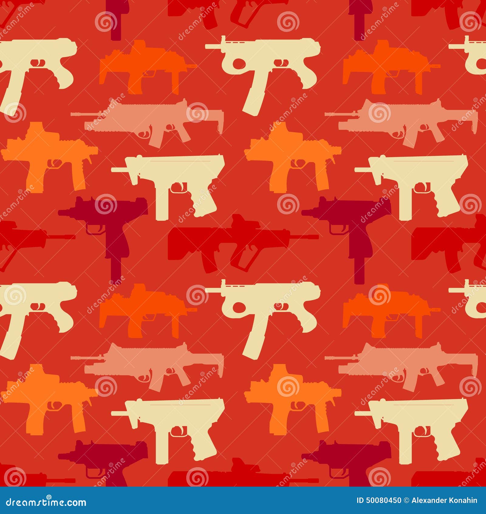 Background Seamless Depicting Weapons Stock Vector - Illustration of ...