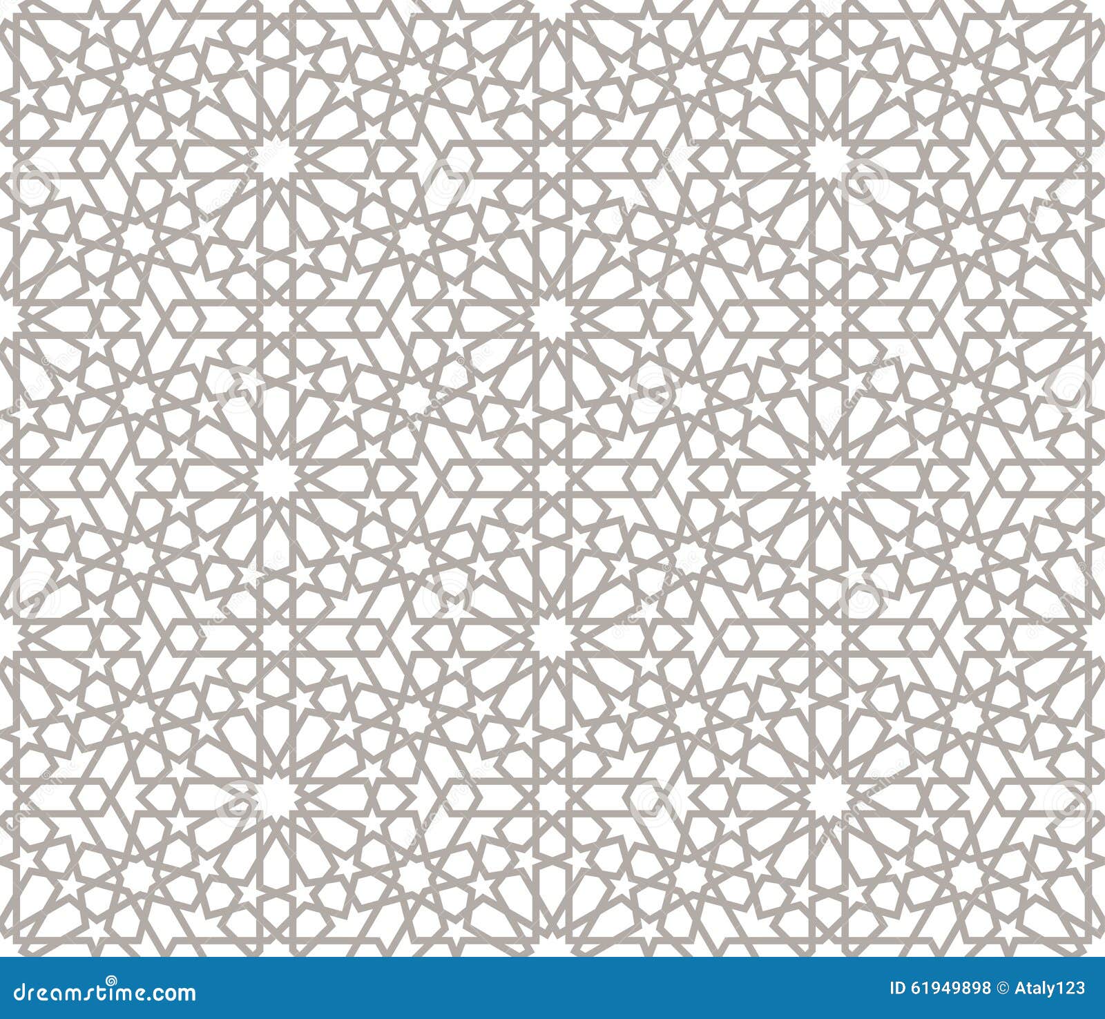 Background with Seamless Pattern in Arabic Style Stock Vector ...