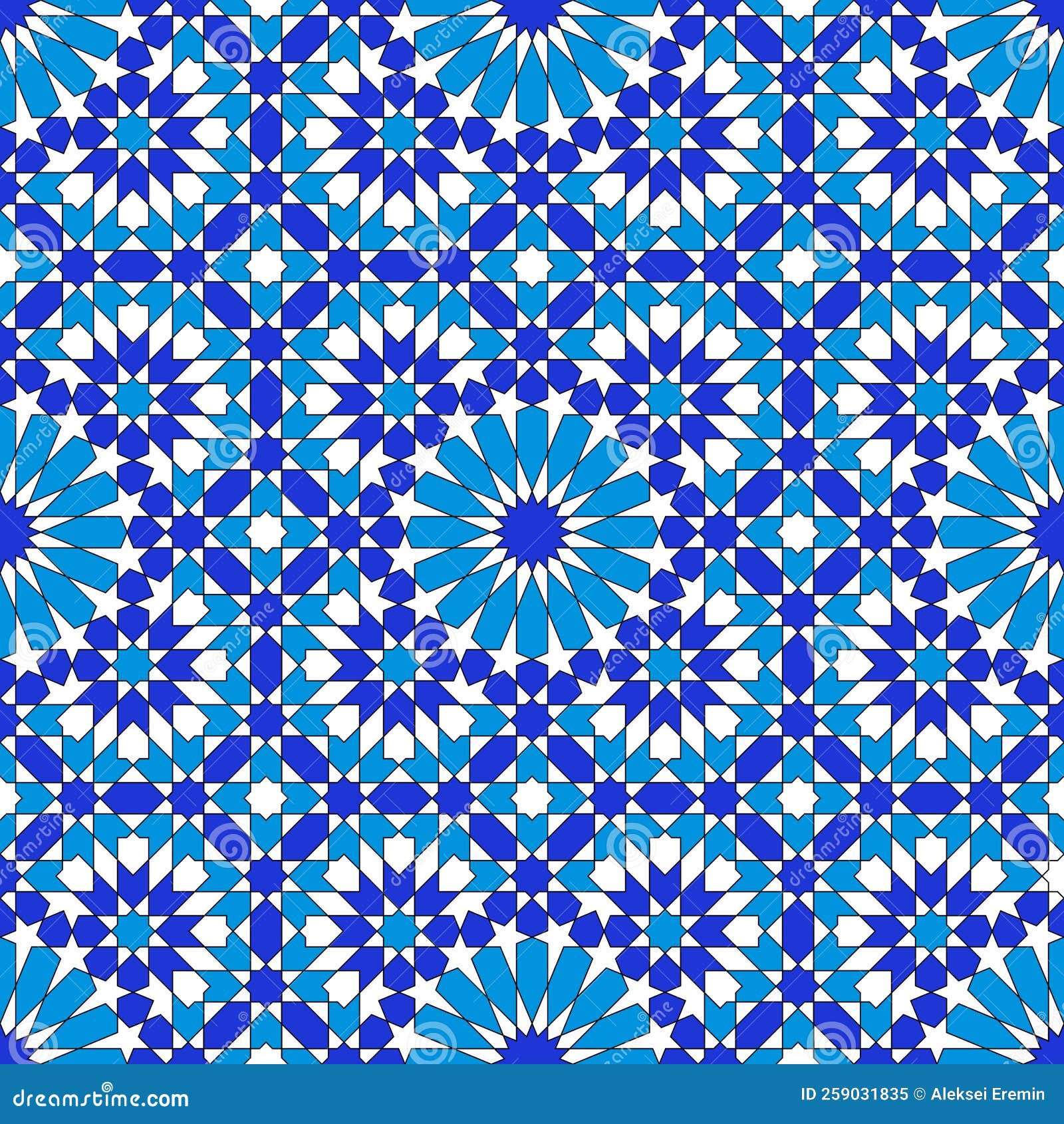 Background Seamless Pattern Based on Traditional Islamic Art Stock ...