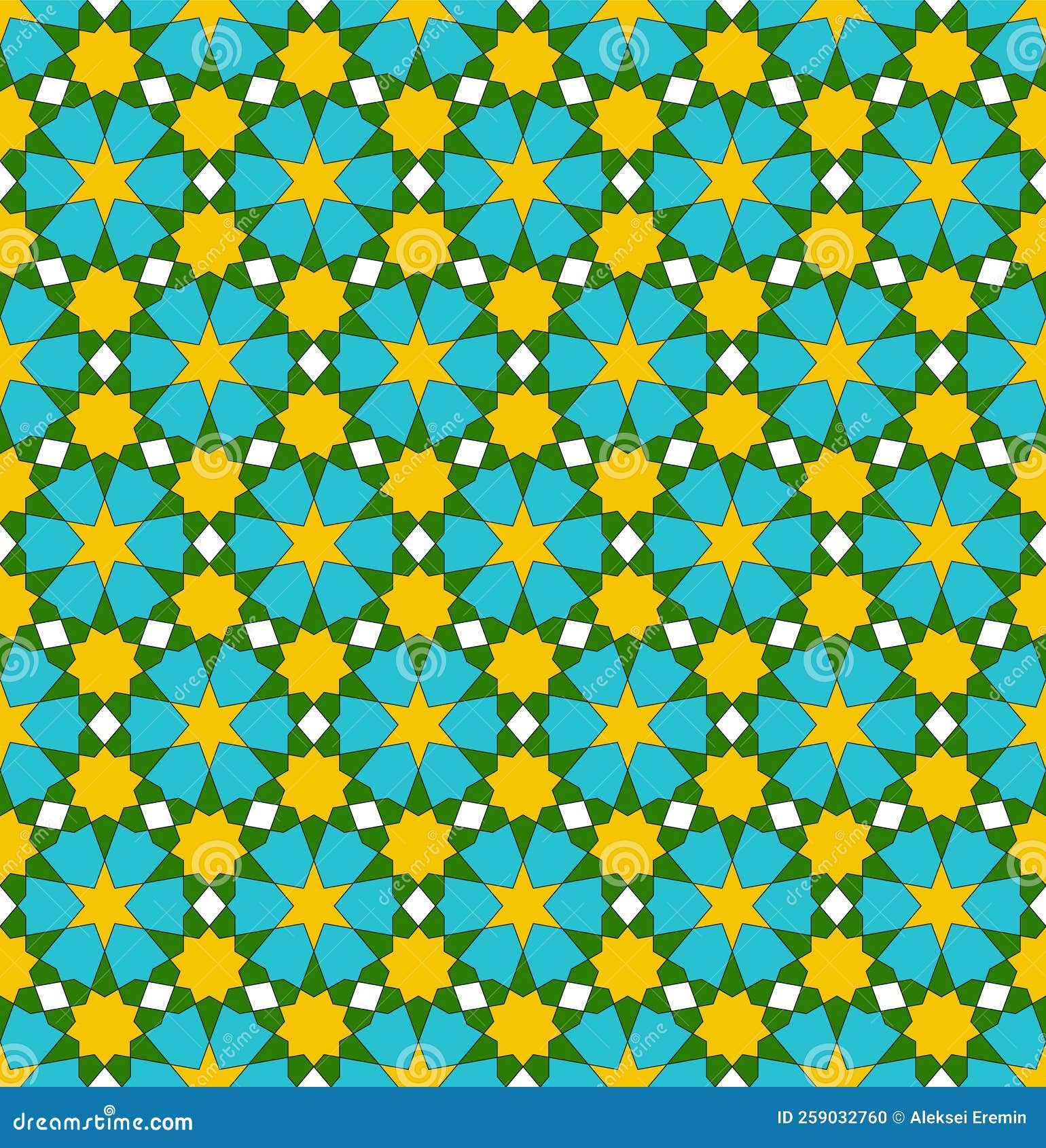 Background Seamless Pattern Based on Traditional Islamic Art Stock ...