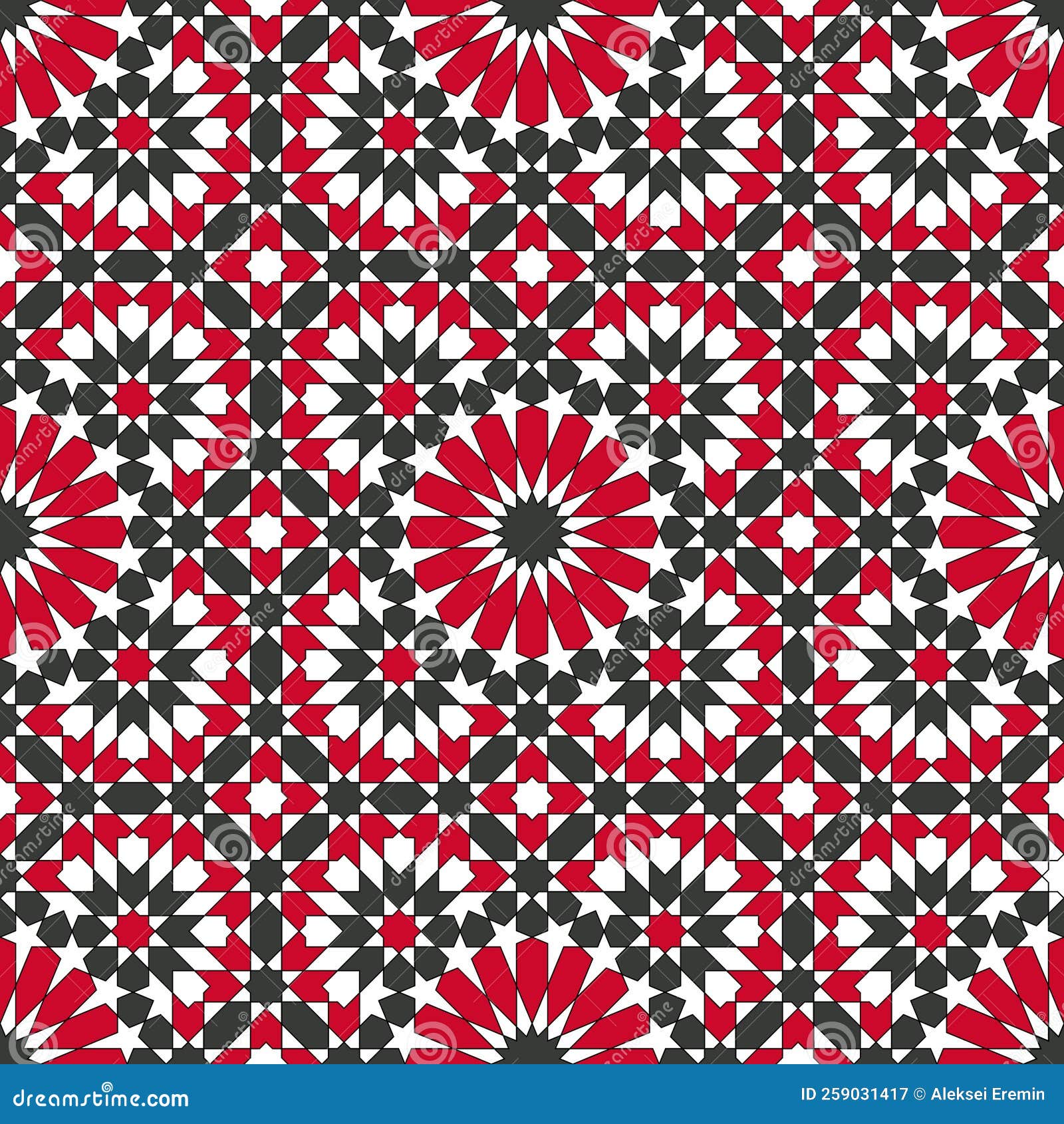 Background Seamless Pattern Based on Traditional Islamic Art Stock ...