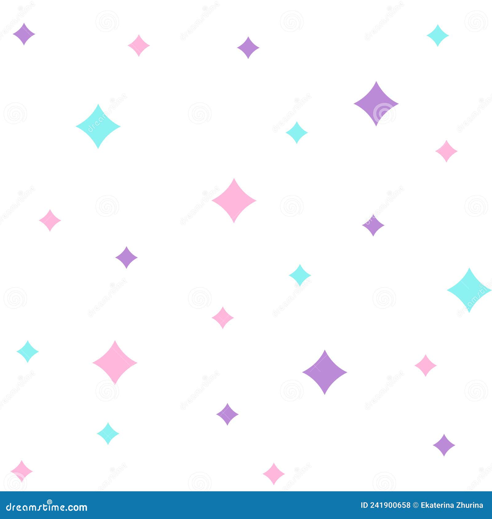 Background Seamless Pattern of Crystals, Stars Stock Vector ...