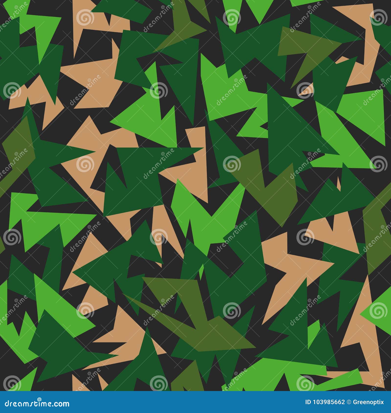 Background Seamless Pattern Modern Camouflage Army Stock Vector ...