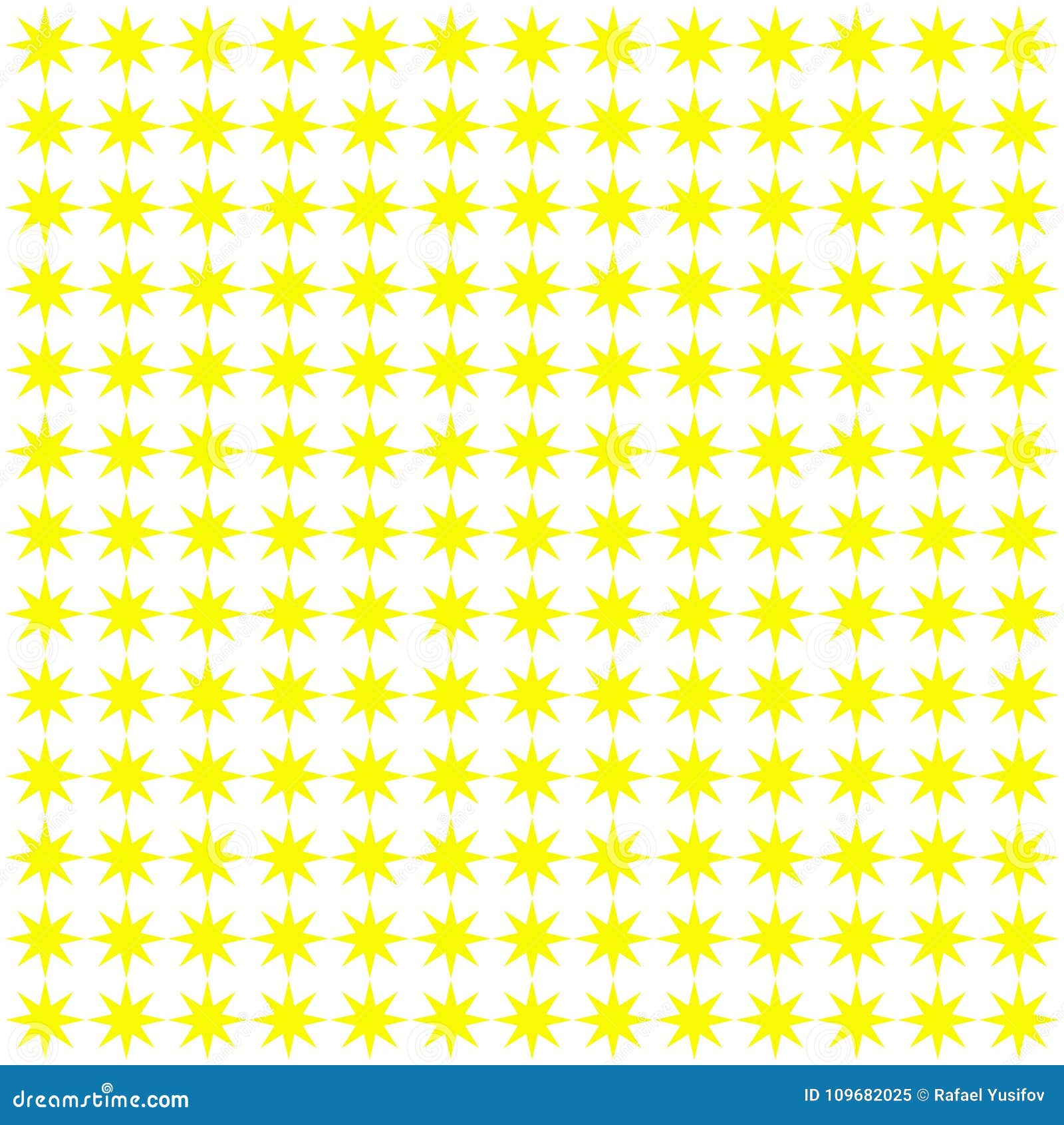 Background Seamless Pattern with Yellow Star Vector. Stock Vector ...