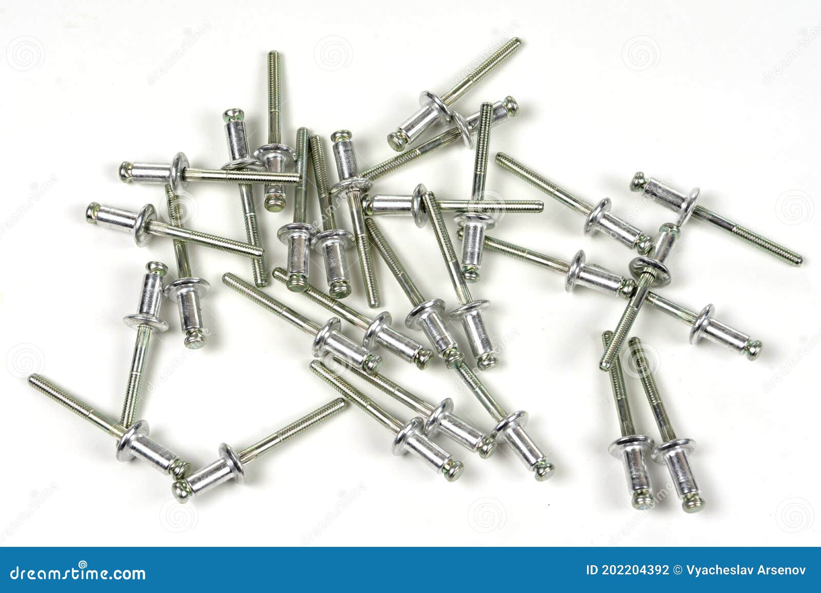 Background from a Set of Various Fasteners Stock Photo - Image of ...