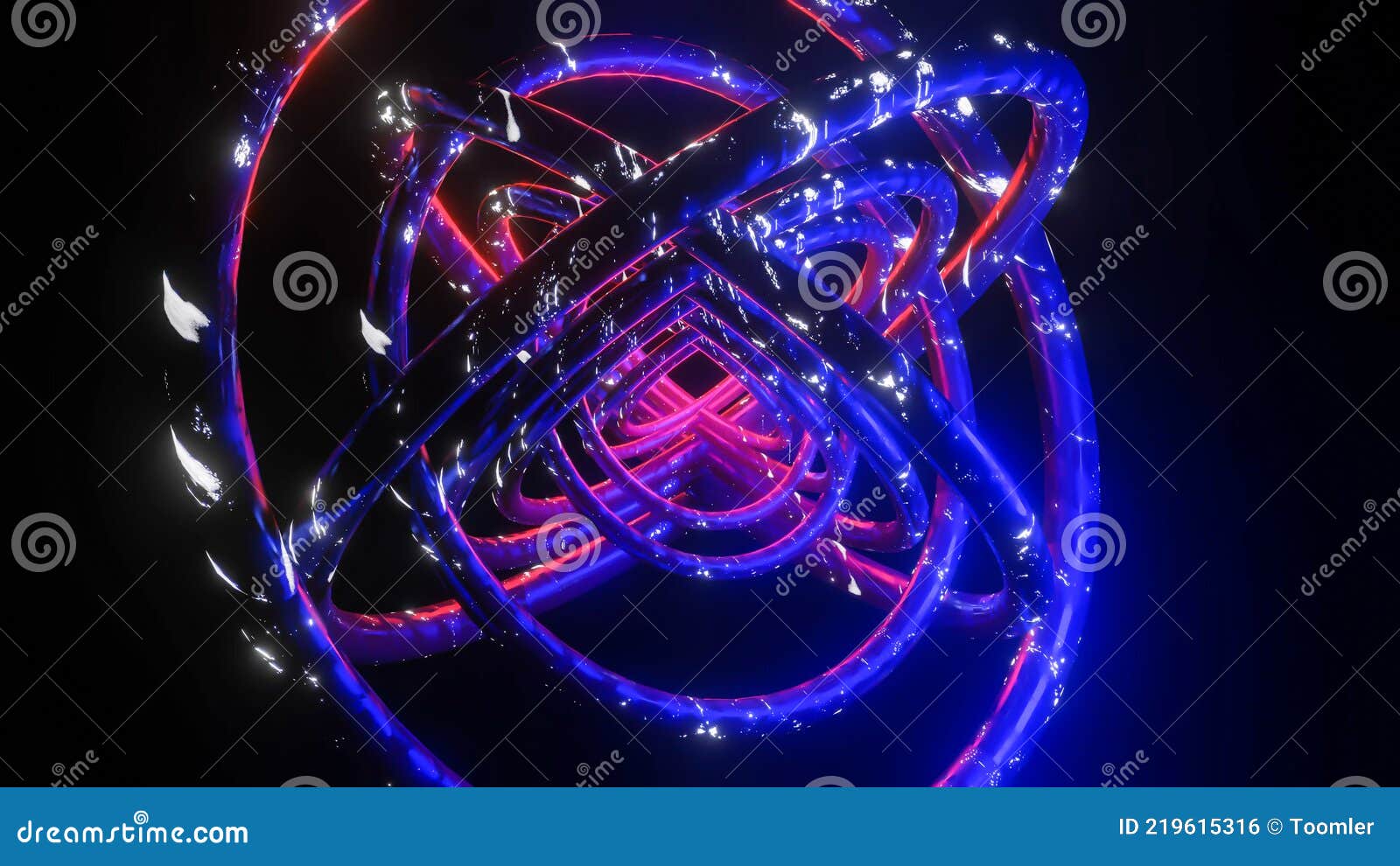 Background of Several Three-dimensional Rings with a Luminous Texture ...