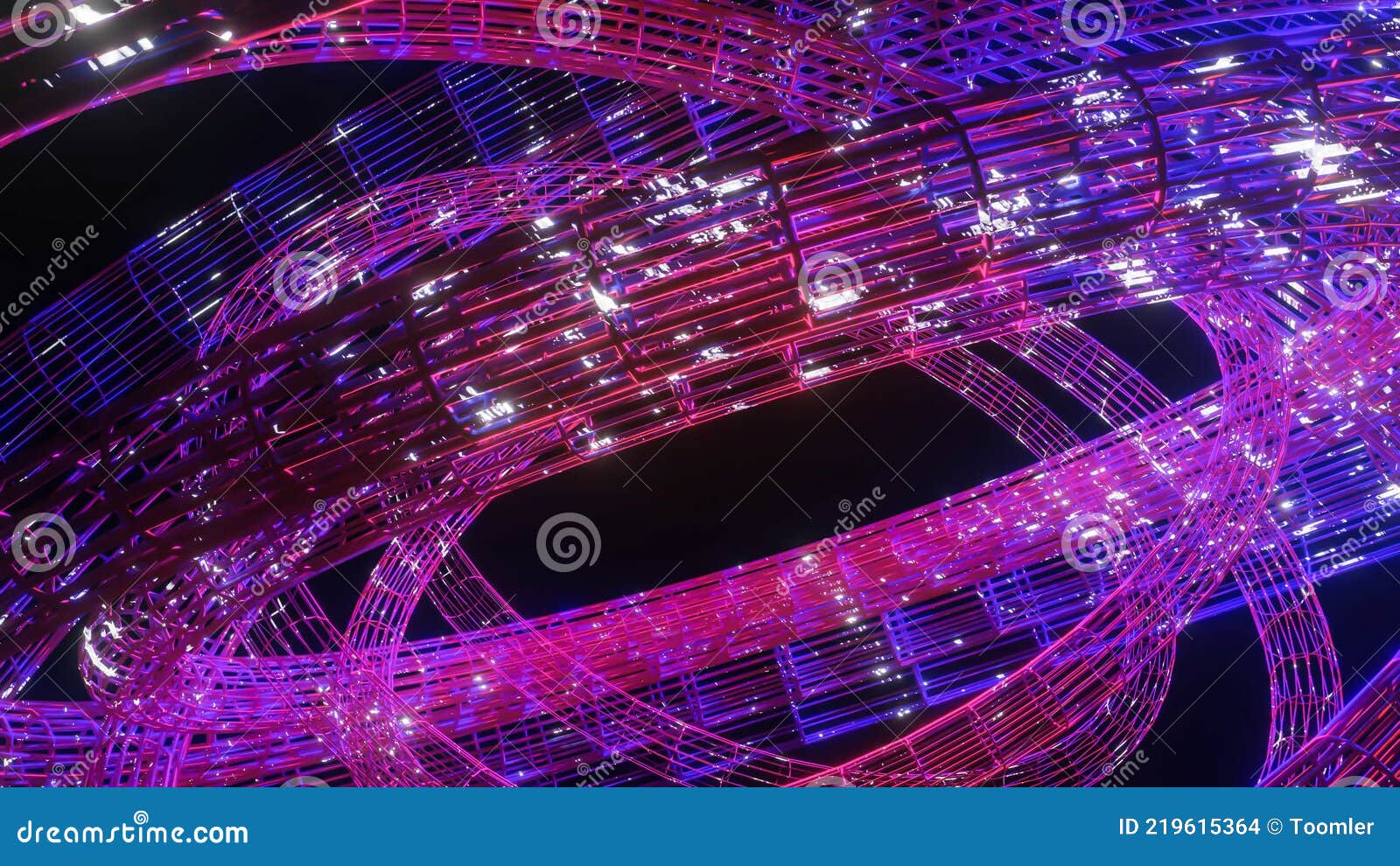 Background of Several Three-dimensional Rings with a Luminous Texture ...