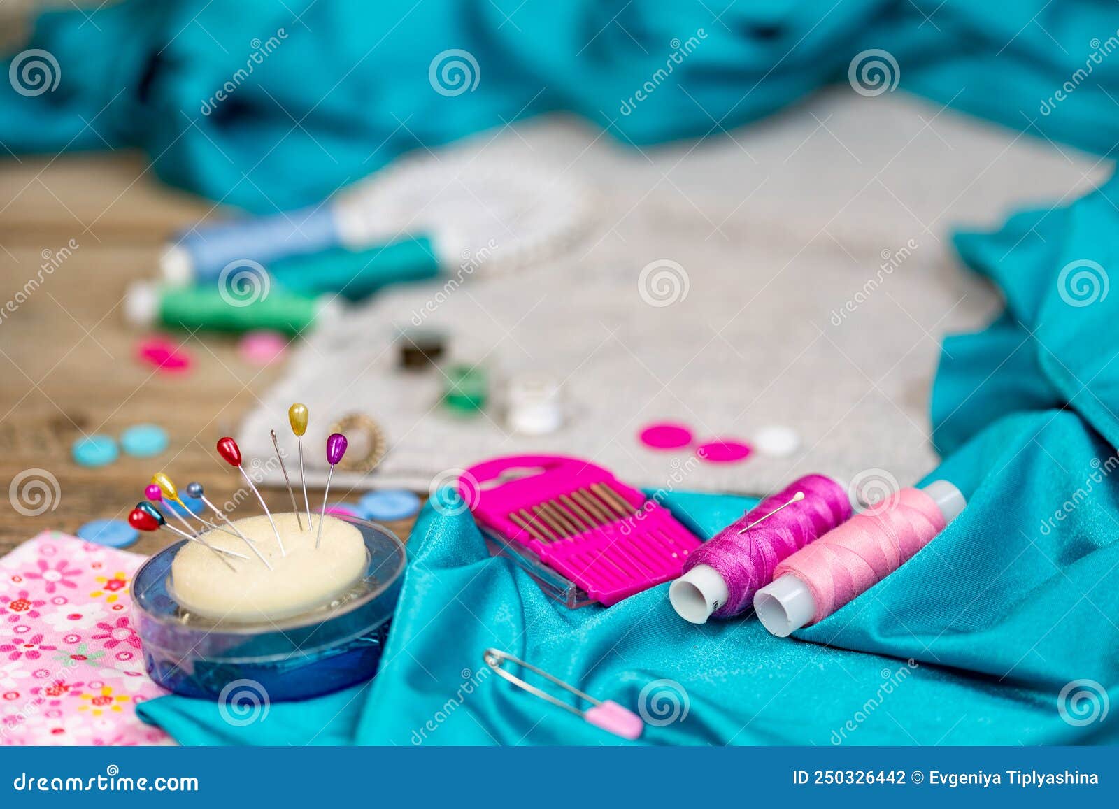 Background for sewing stock photo. Image of fabric, craft - 250326442