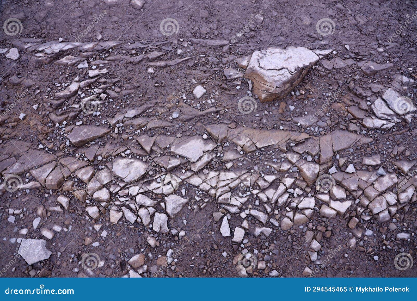 Background of Shattered Stony Stones Surface in Mountain Area. Texture ...