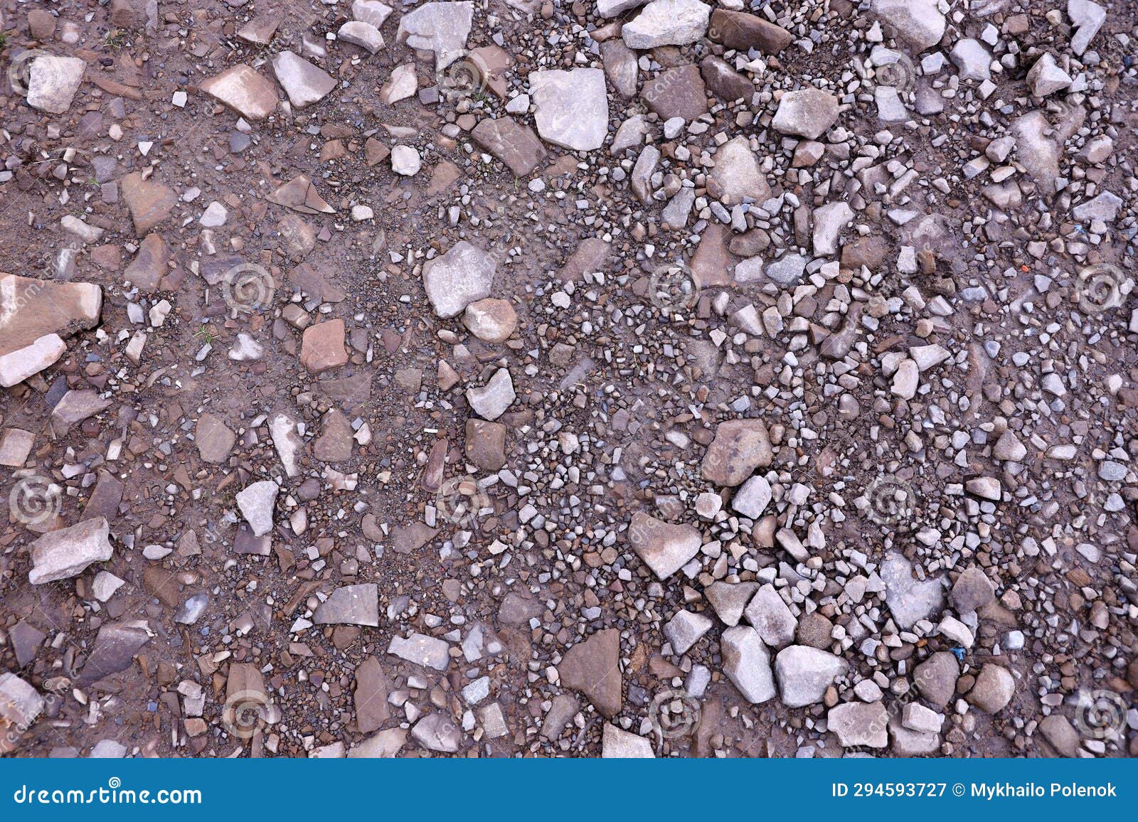 Background of Shattered Stony Stones Surface in Mountain Area. Texture ...