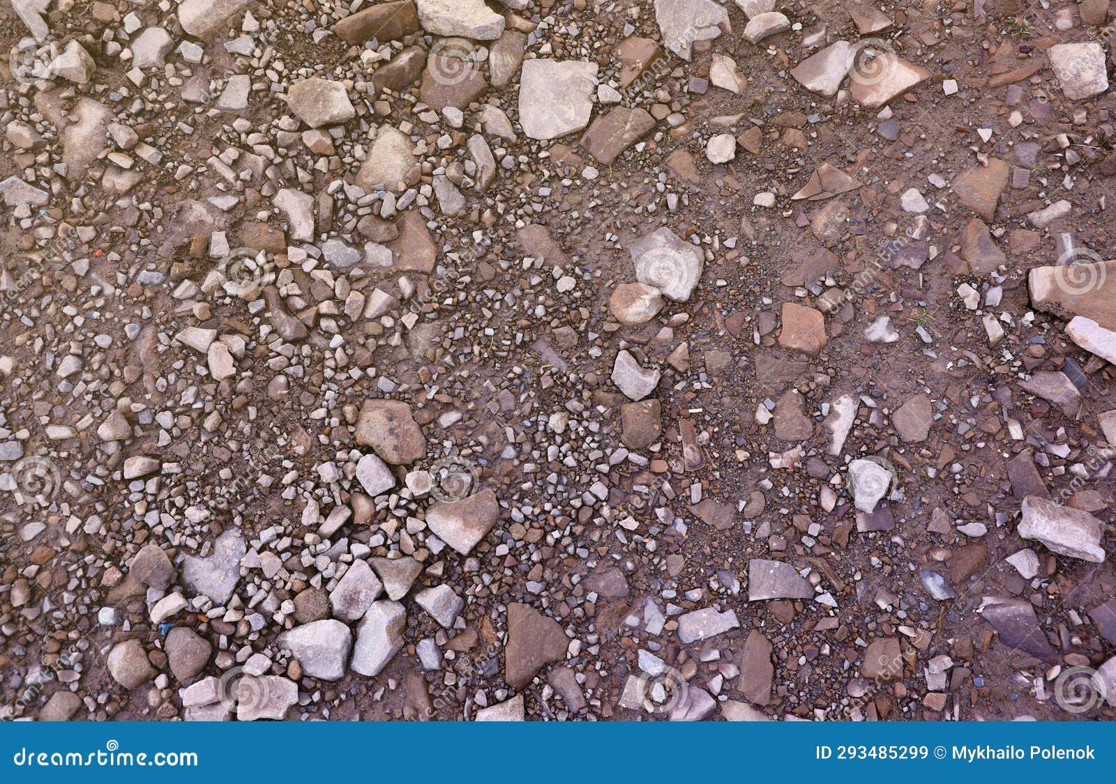 Background of Shattered Stony Stones Surface in Mountain Area. Texture ...