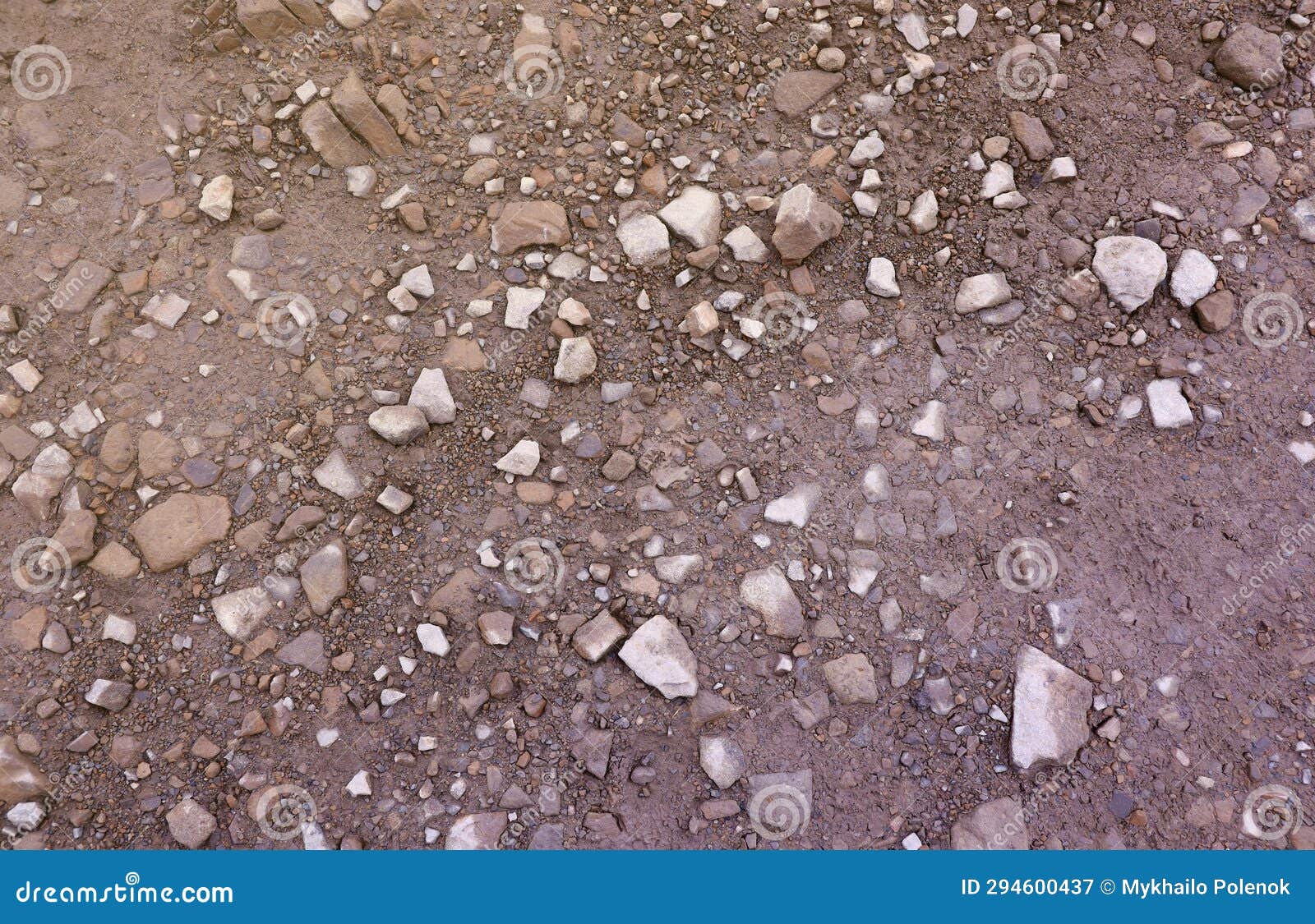 Background of Shattered Stony Stones Surface in Mountain Area. Texture ...