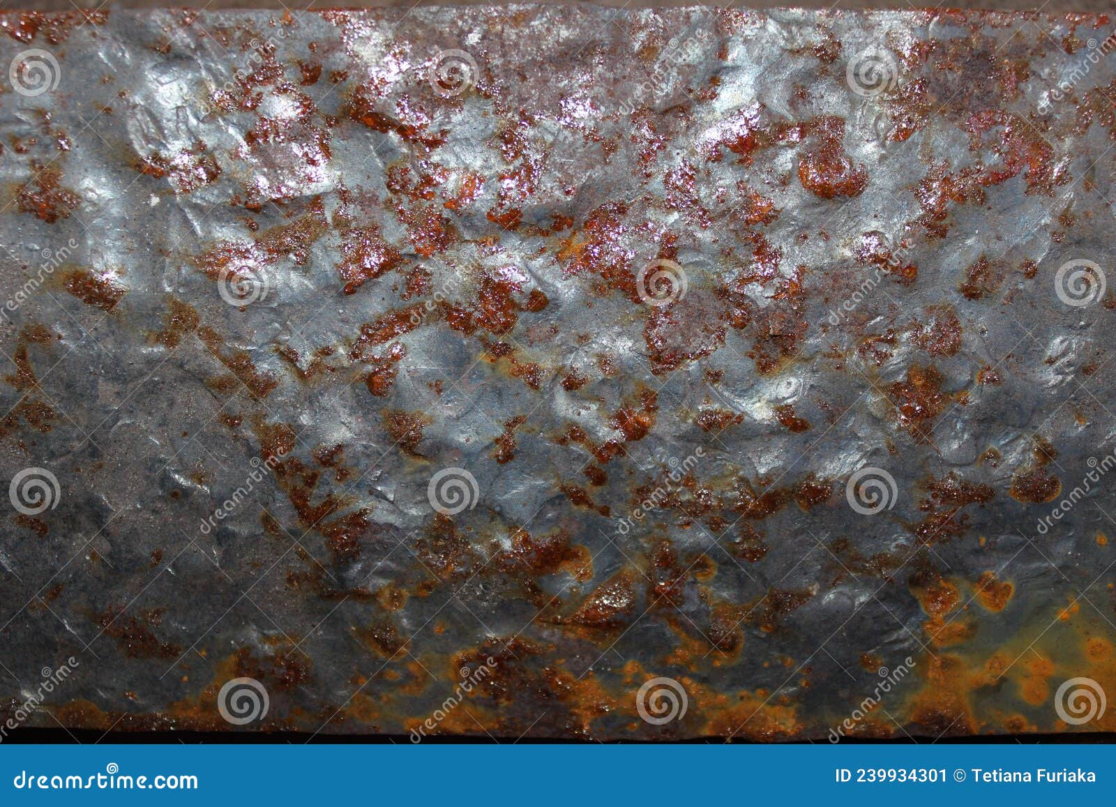 Background. Sheet of Rusty Textured Metal on the Ground Stock Image ...