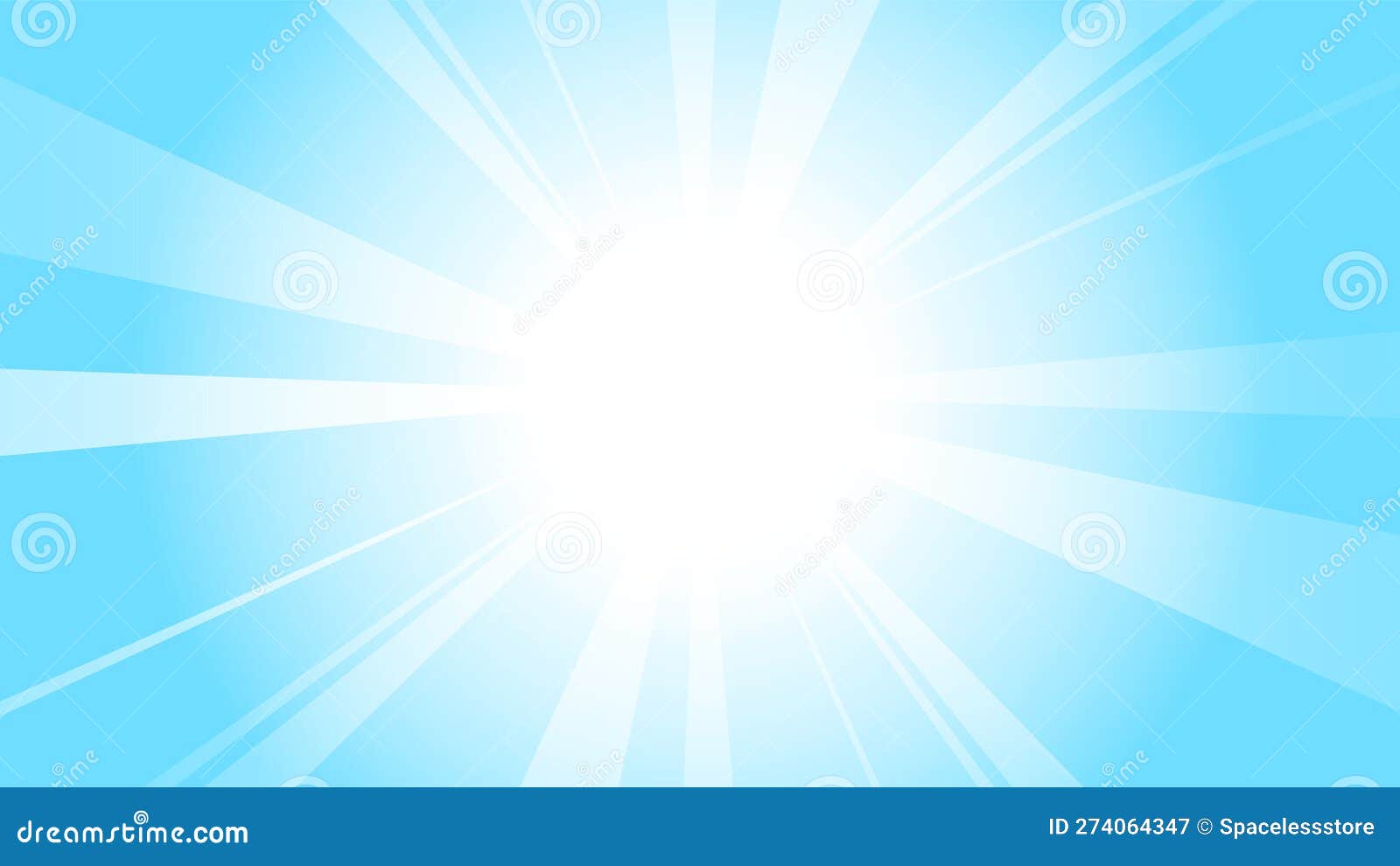 Shine Shining White Sun Light Ray Radiance Blue Sky Background Stock ...