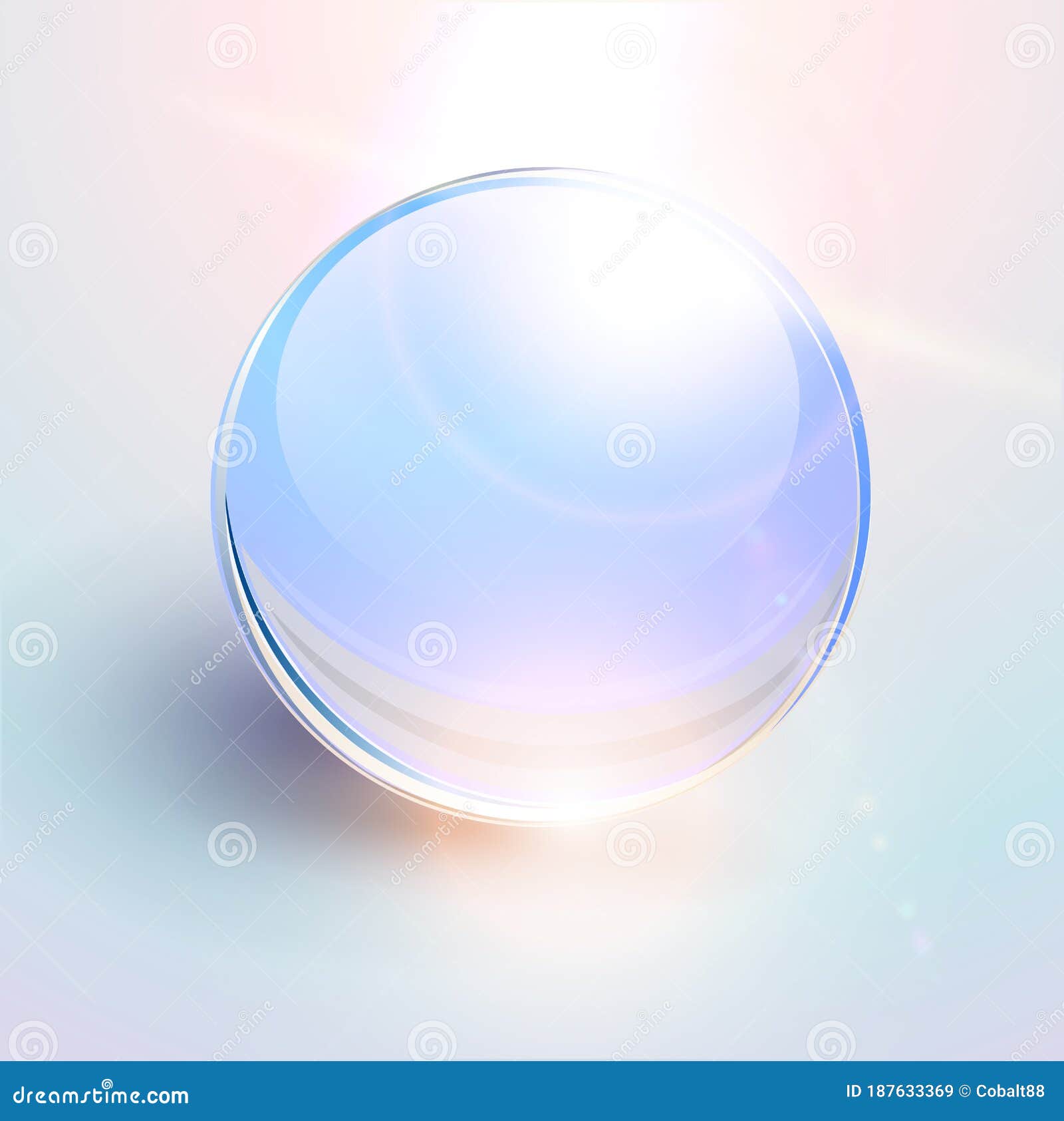 Background with Shiny Blue Sphere Stock Vector - Illustration of summer ...