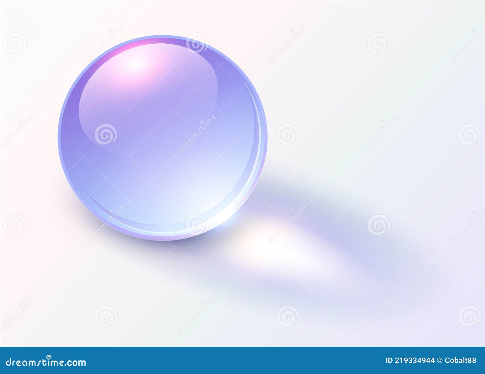 Background with Shiny Blue Sphere Stock Vector - Illustration of glossy ...