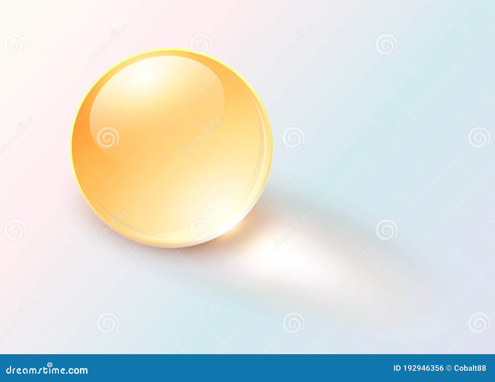 Background with Shiny Orange Sphere Stock Vector - Illustration of ...