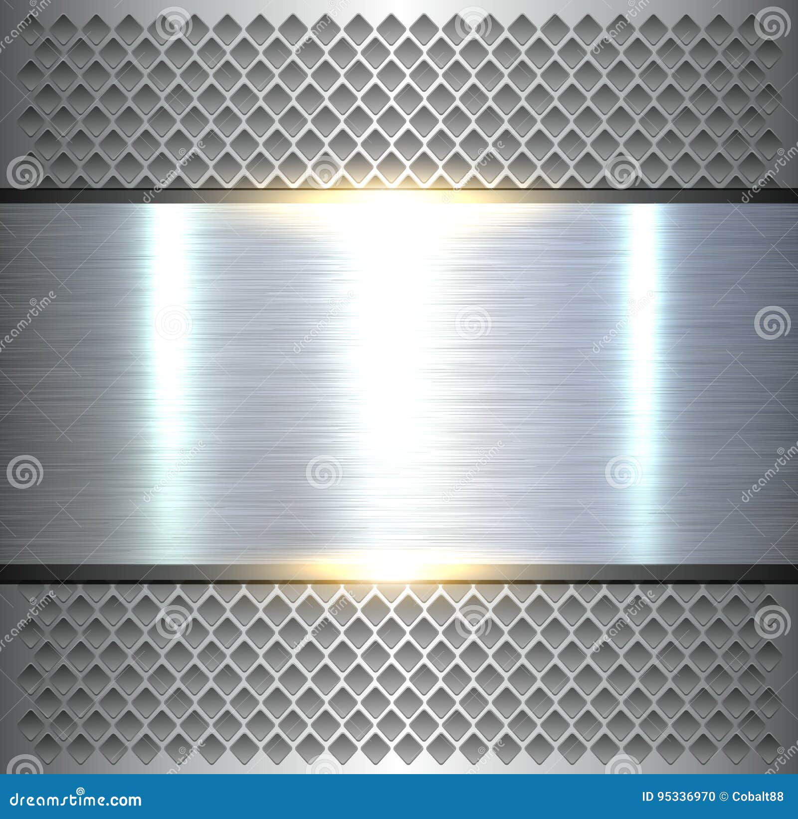 Background, Shiny Silver Metallic Stock Vector - Illustration of heavy ...