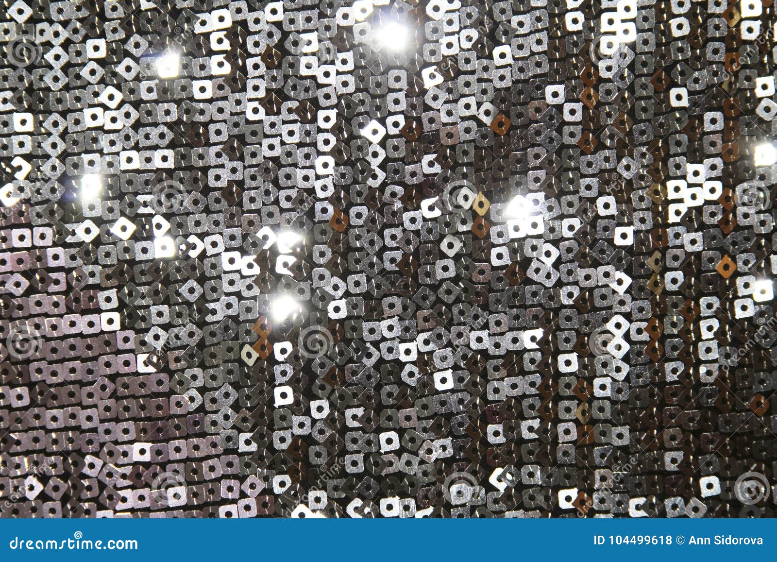 Background with Shiny Silver Sequins Stock Photo - Image of sequins ...