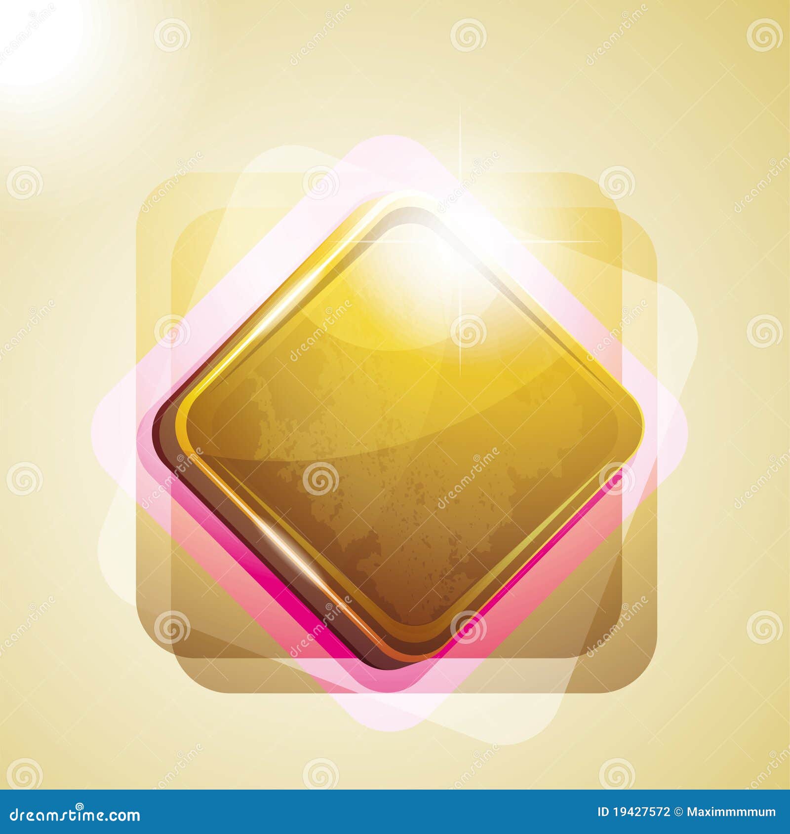 Background with Shiny Square Stock Vector - Illustration of shine ...