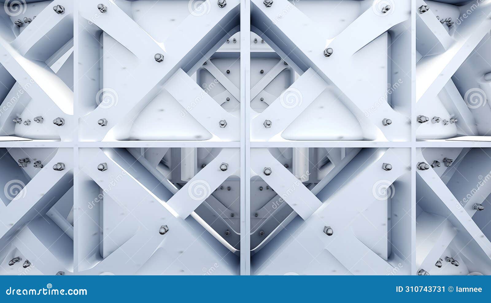 Background Showcasing Bolted Steel Structure, Providing Structural ...