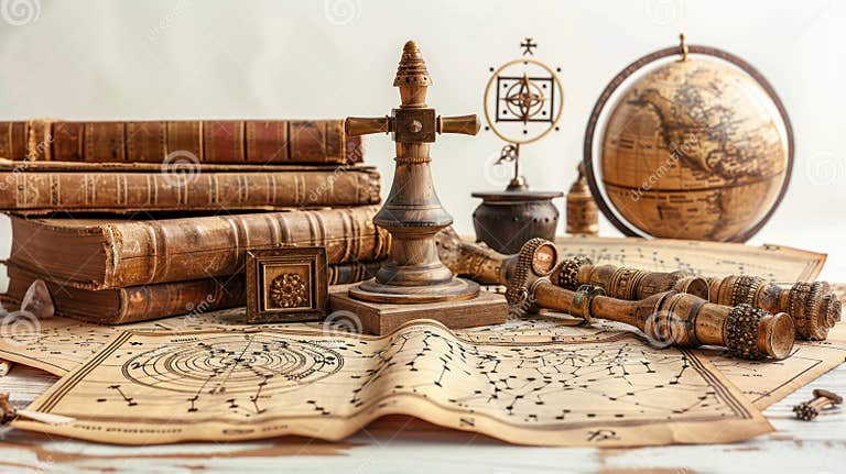 This is a Background that Shows Astrological Items for Predictions and ...