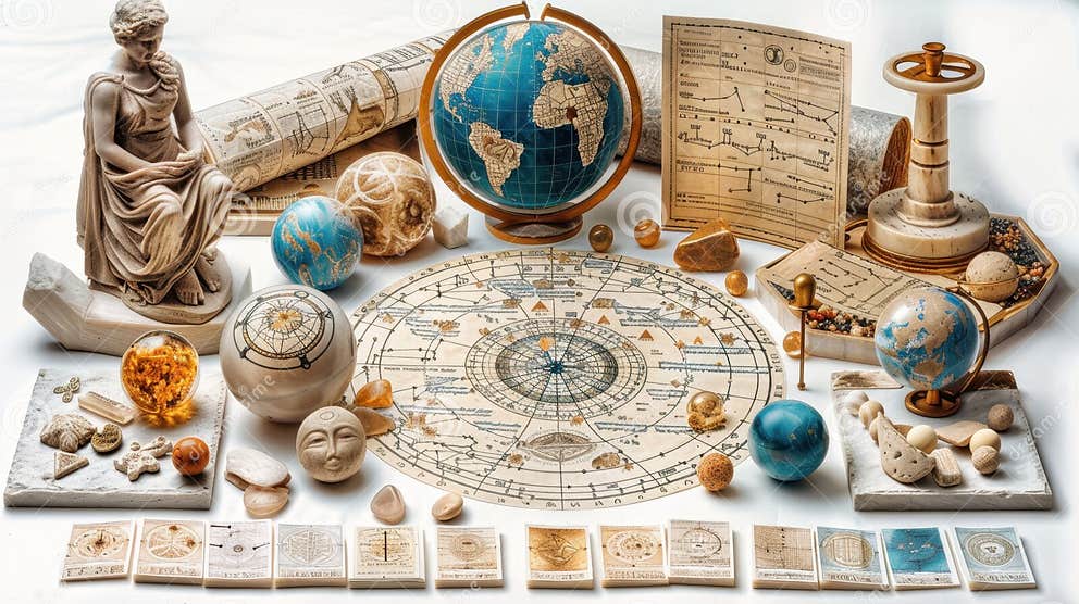 This is a Background that Shows Astrological Items for Predictions and ...