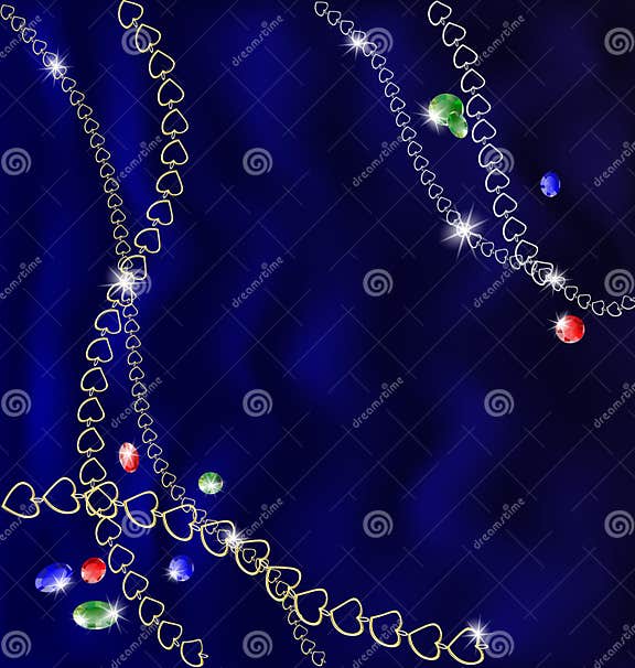 Background silk and gems stock vector. Illustration of abstract - 21335568