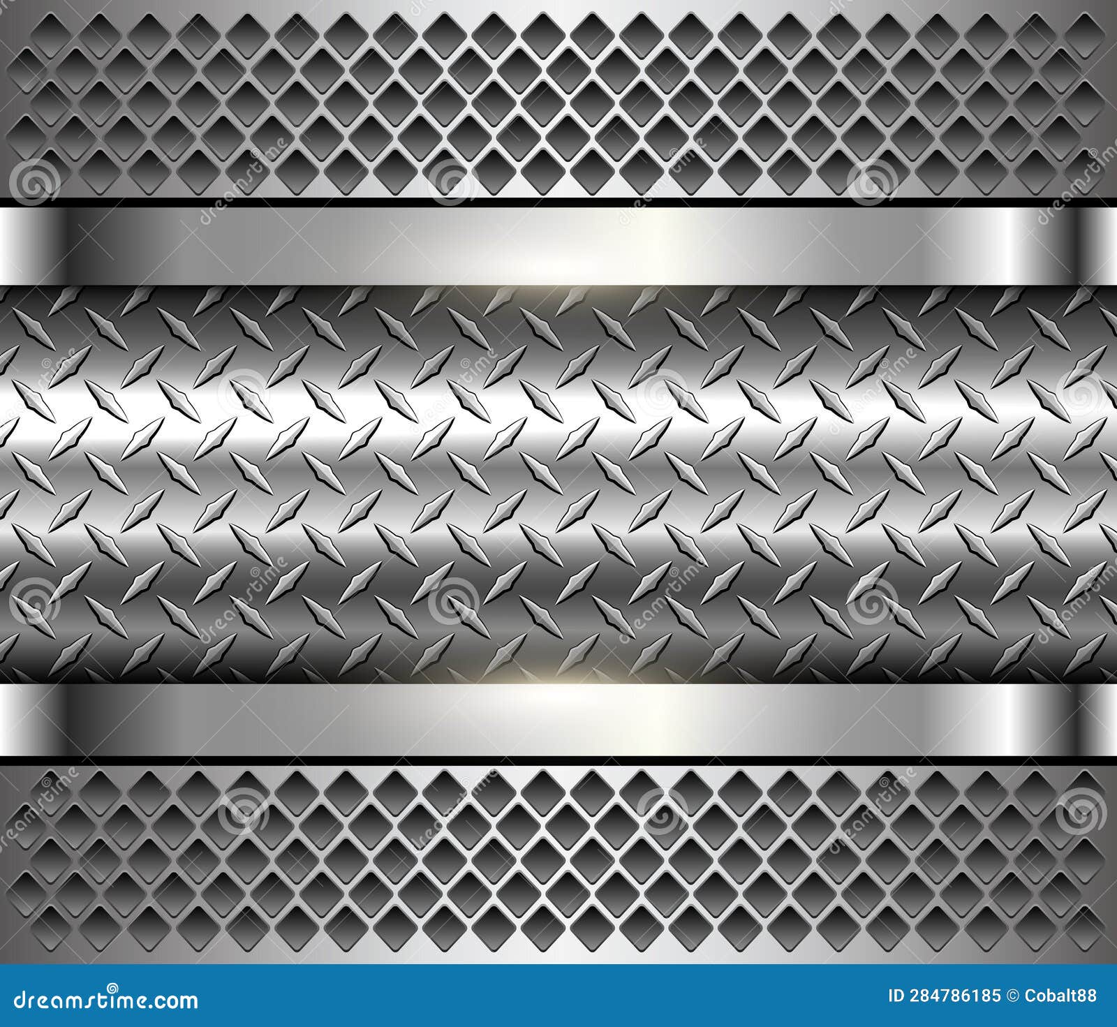 Background Silver Metallic 3d Chrome Stock Vector - Illustration of ...
