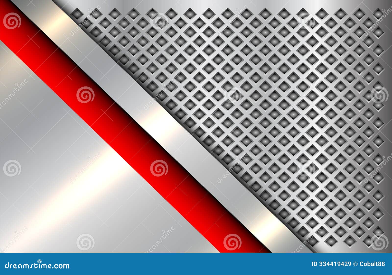 Background Silver Red Metallic, Shiny Technology Design Stock Vector ...