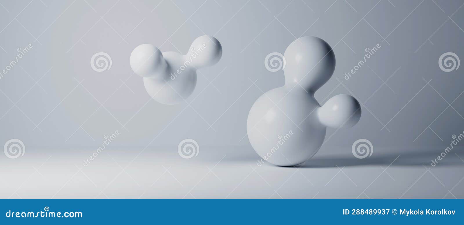 Simple Molecule With CMYK Coloured Atoms Stock Photo | CartoonDealer ...