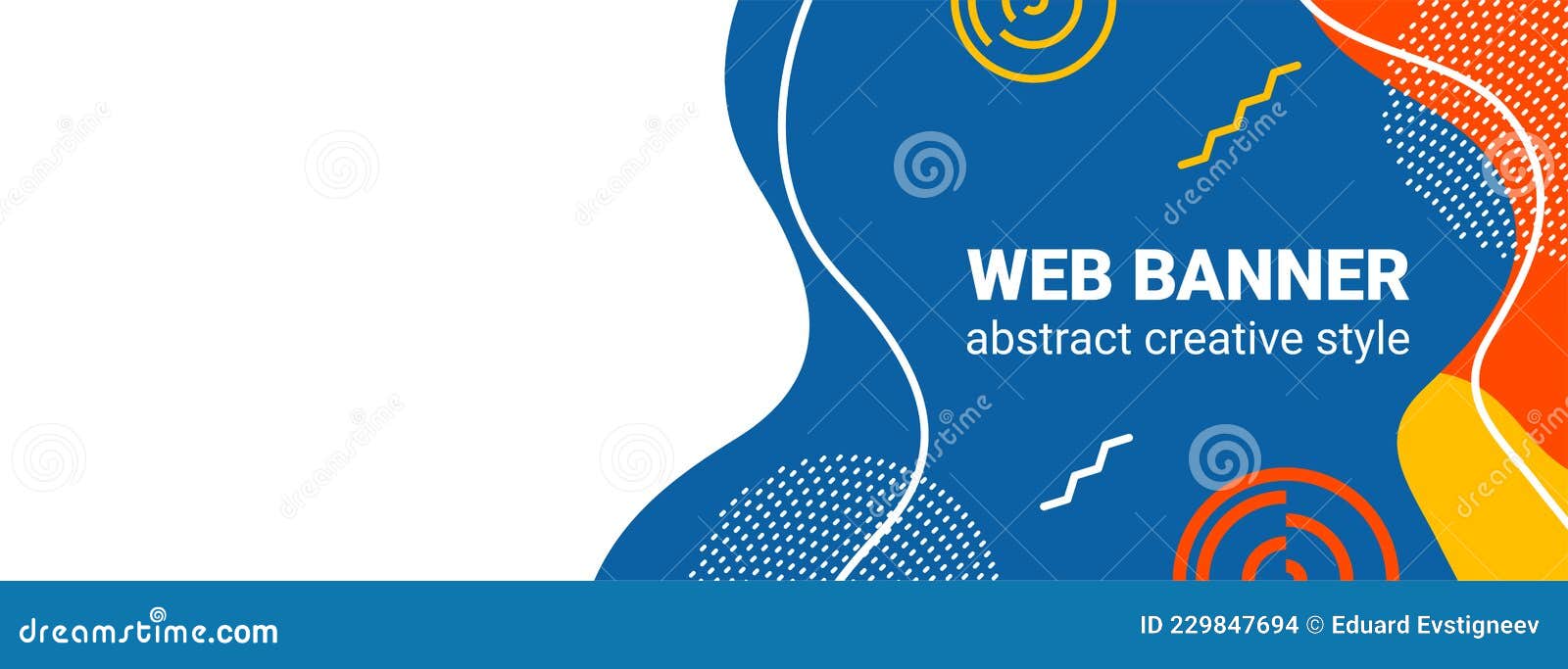 Web Banner Design, Abstract Background for Placing Photos and Text ...