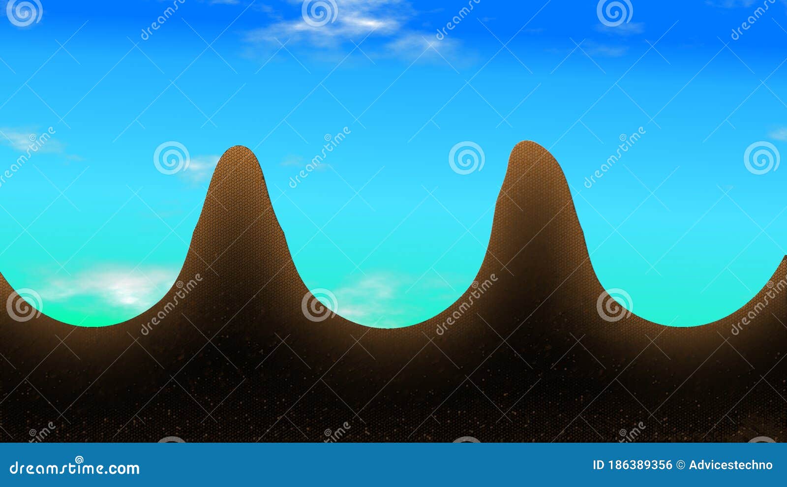 Background with Sky and Clouds with Multicolor Sky Stock Illustration ...
