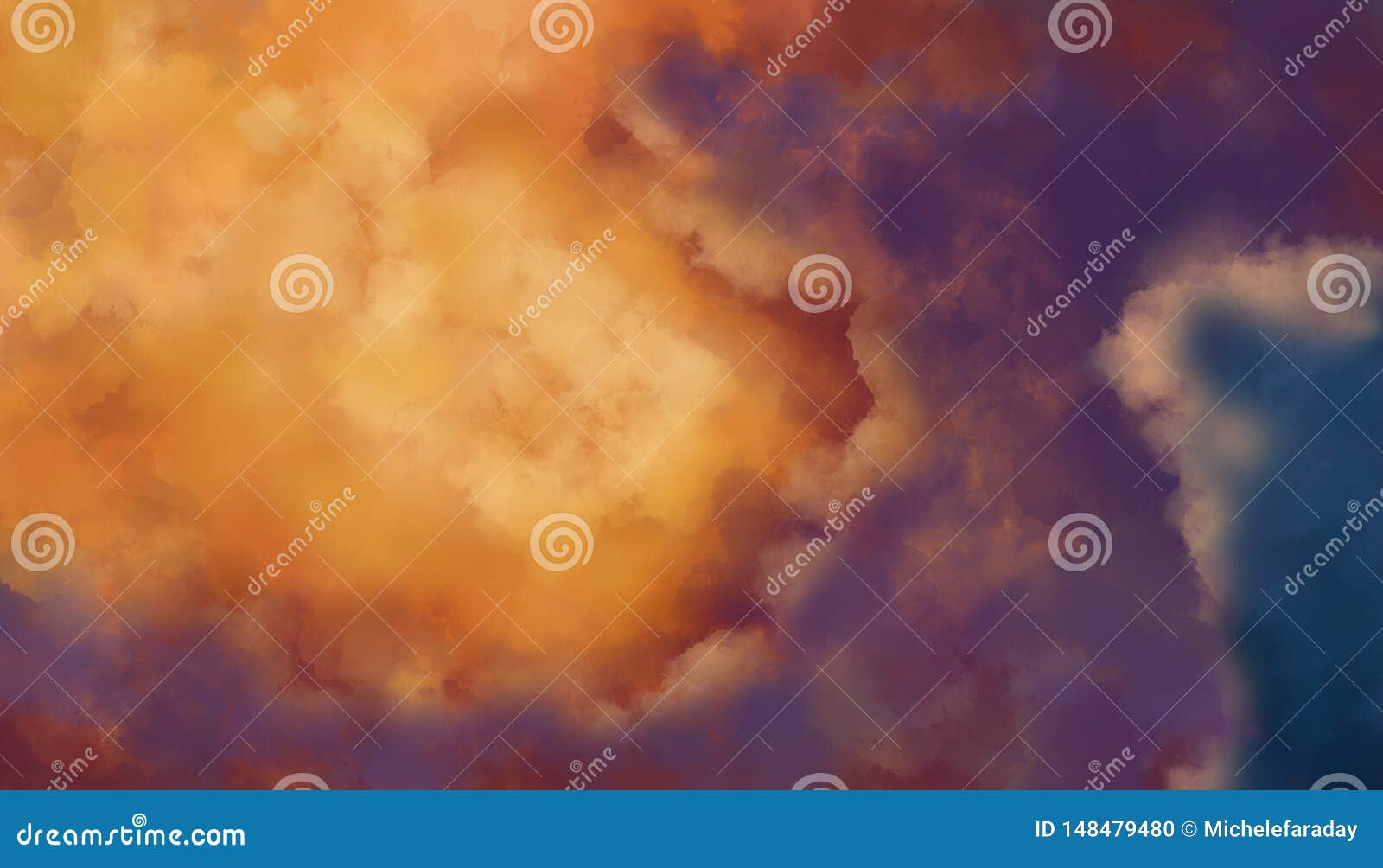 Background Sky and Clouds Vivid Colors Stock Photo - Image of strong ...