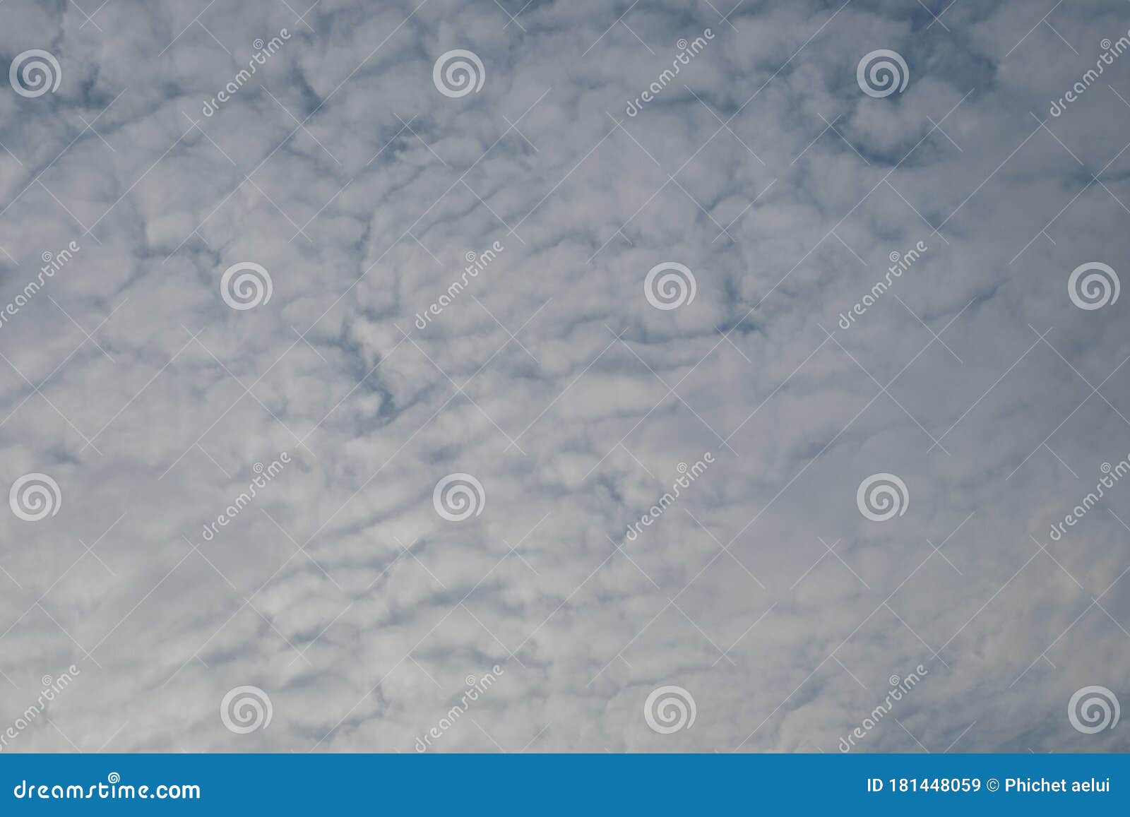 The Background of the Sky Has White Clouds Ripple Stock Image - Image ...
