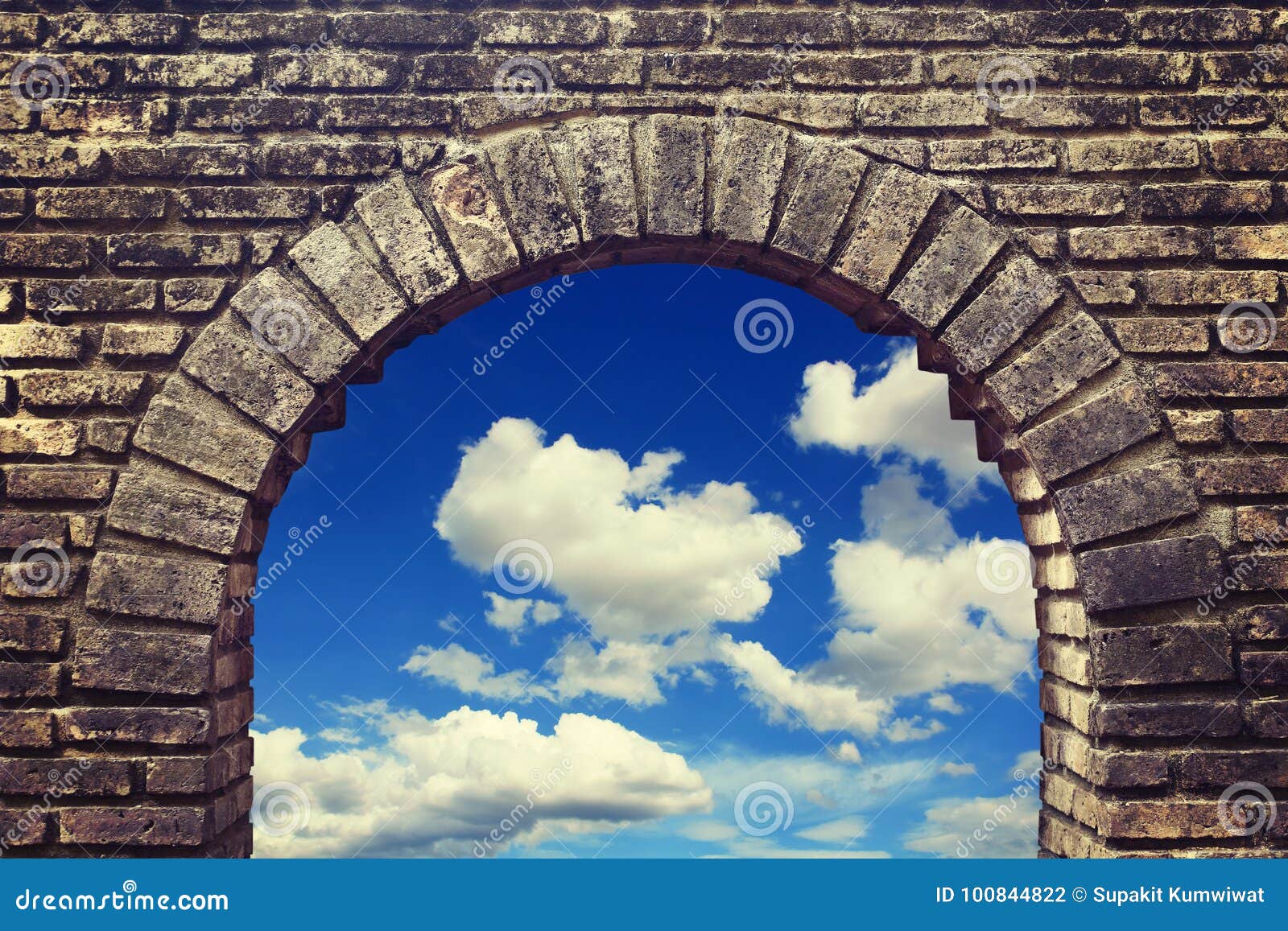 Old brick window. stock photo. Image of brick, frame - 100844822