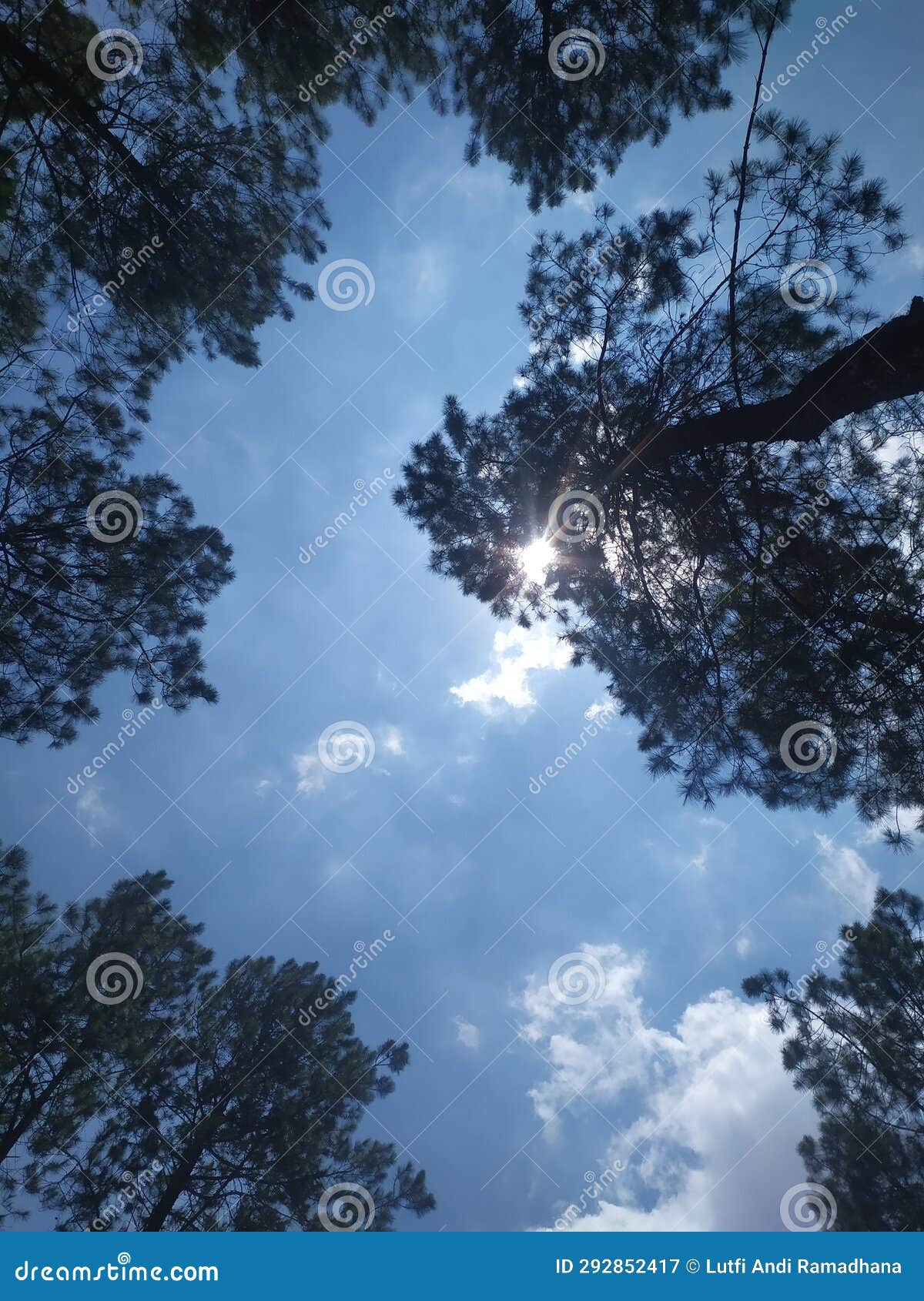 Background of the Sky in the Middle of the Day with Sunlight Punctuated ...