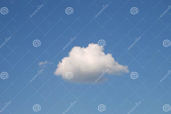 Background from Sky and Single Cloud Stock Image - Image of background ...