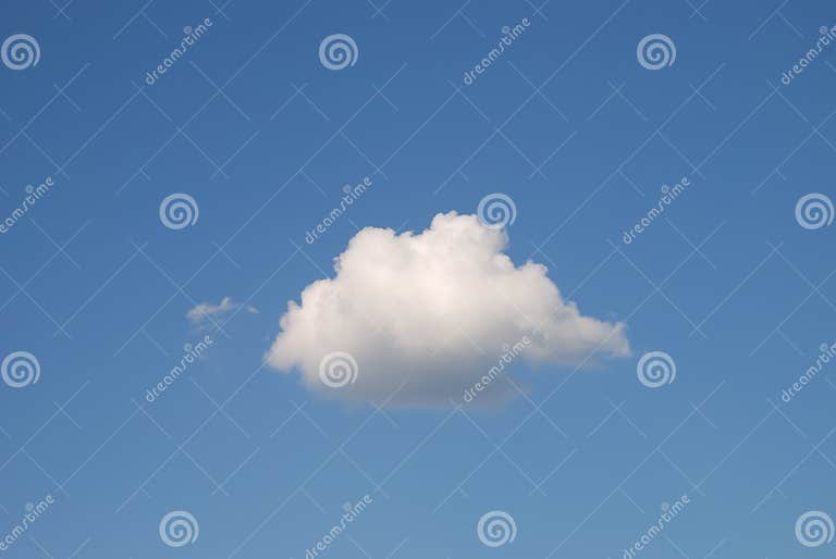 Background from Sky and Single Cloud Stock Image - Image of background ...