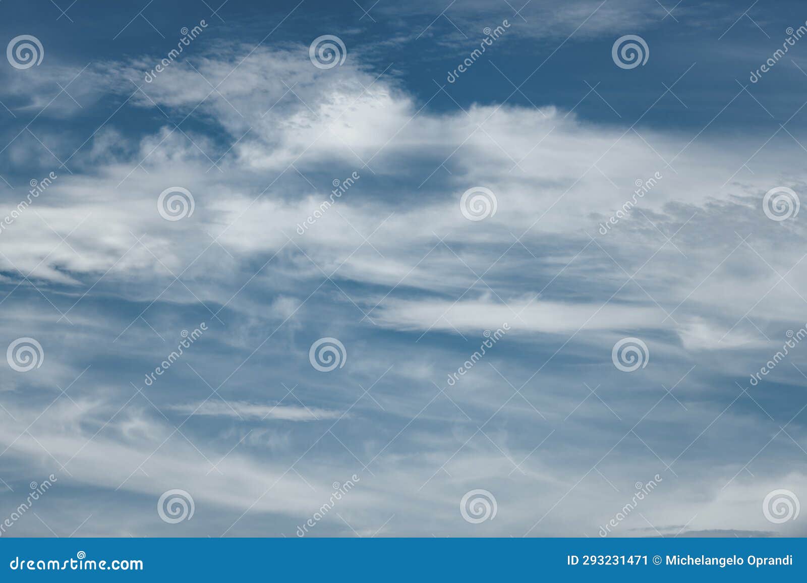 Background of Sky with Slight Clouds Stock Image - Image of atmosphere ...